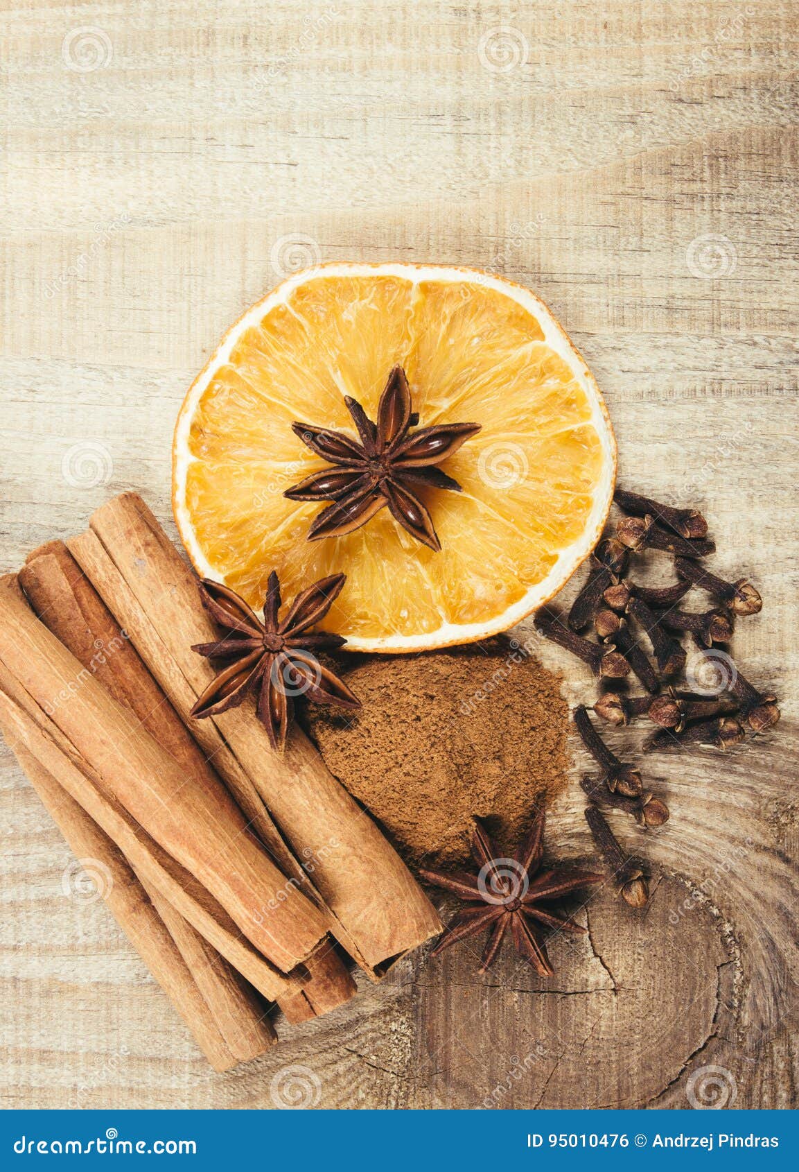 Warming Spices - Cinnamon, Star Anise, Cloves. Stock Photo - Image of ...