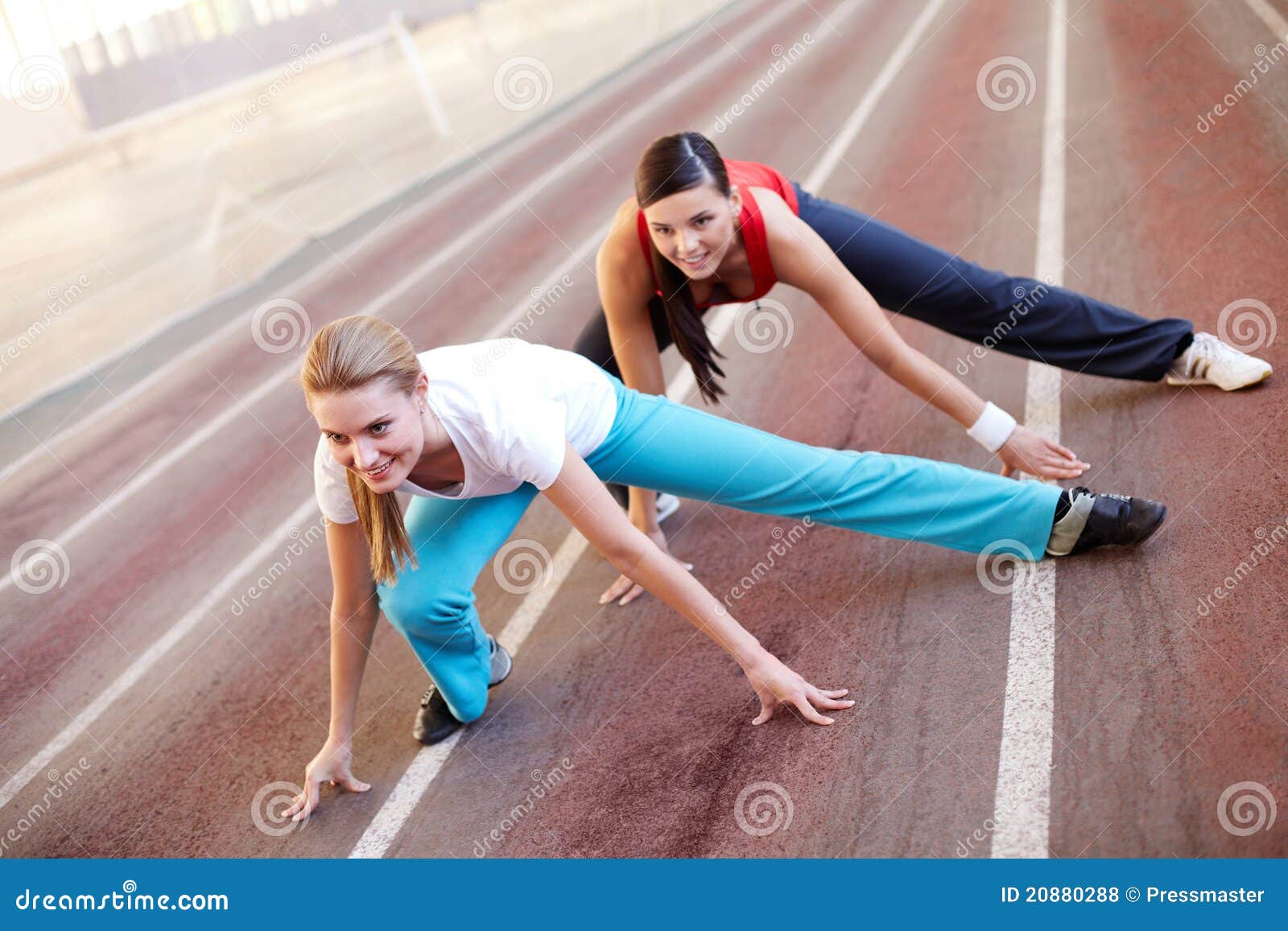 Warming-up stock photo. Image of adult, female, attractive - 20880288