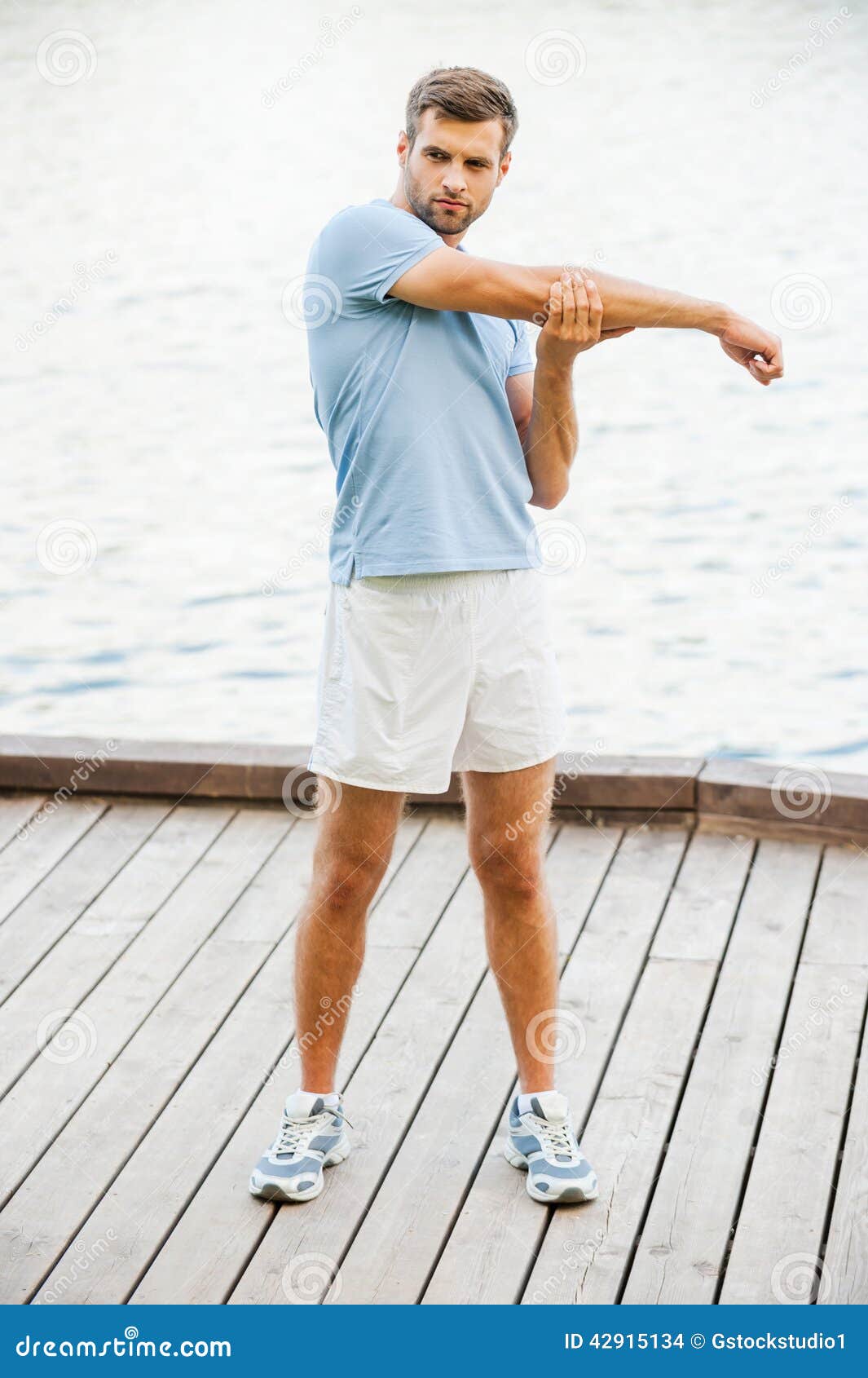 Warming up. stock photo. Image of quayside, physical - 42915134