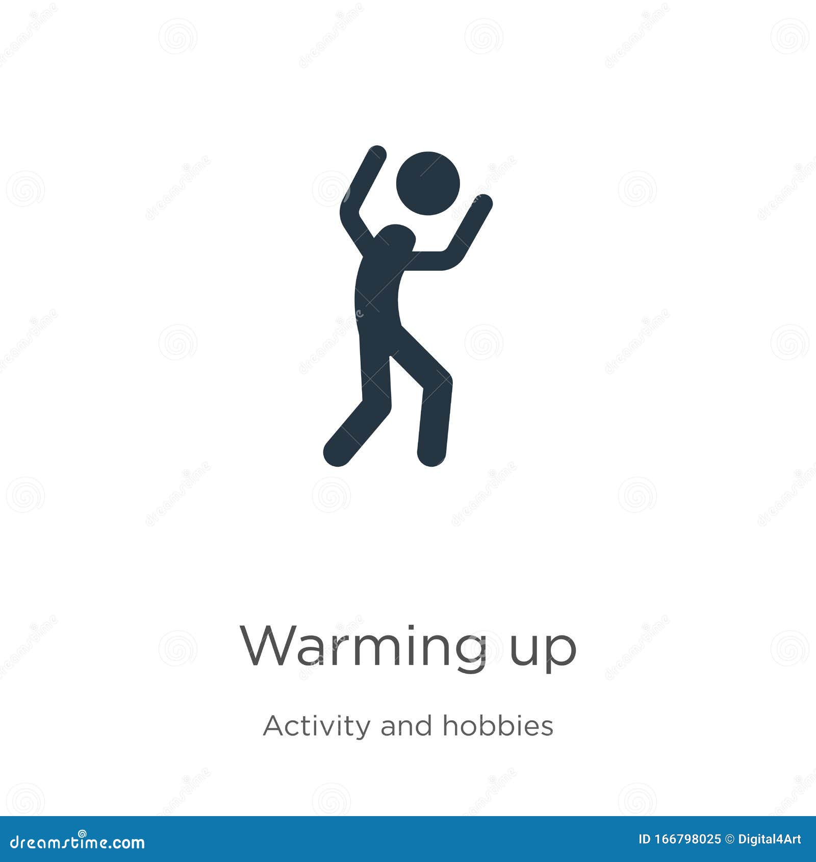 Warming Up Icon Vector. Trendy Flat Warming Up Icon from Activities ...