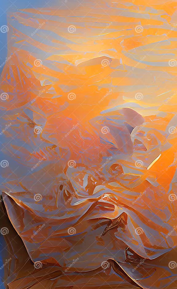 The Warmth and Power of Orange Color Stock Illustration - Illustration ...