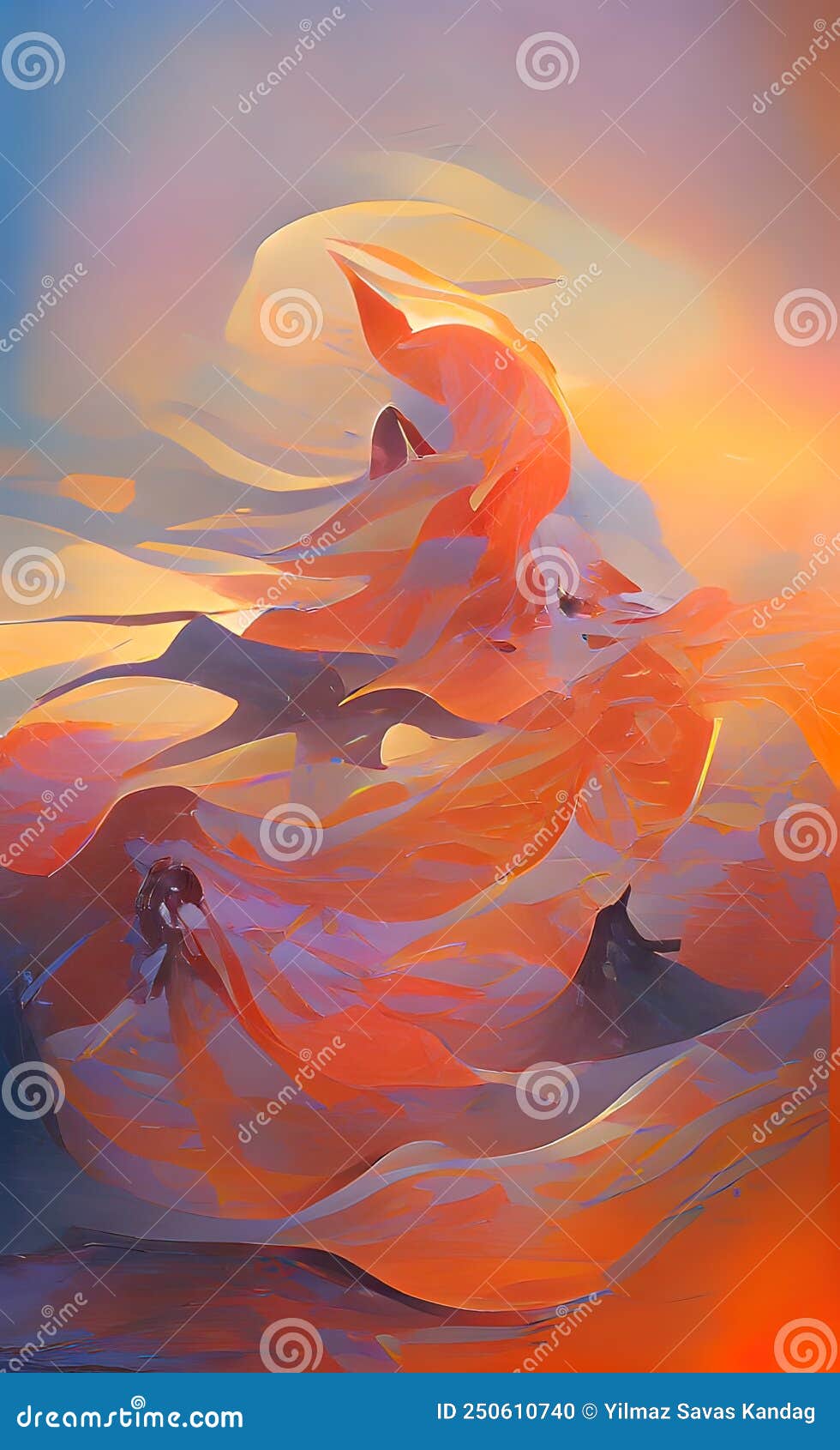 The Warmth and Power of Orange Color Stock Illustration - Illustration ...