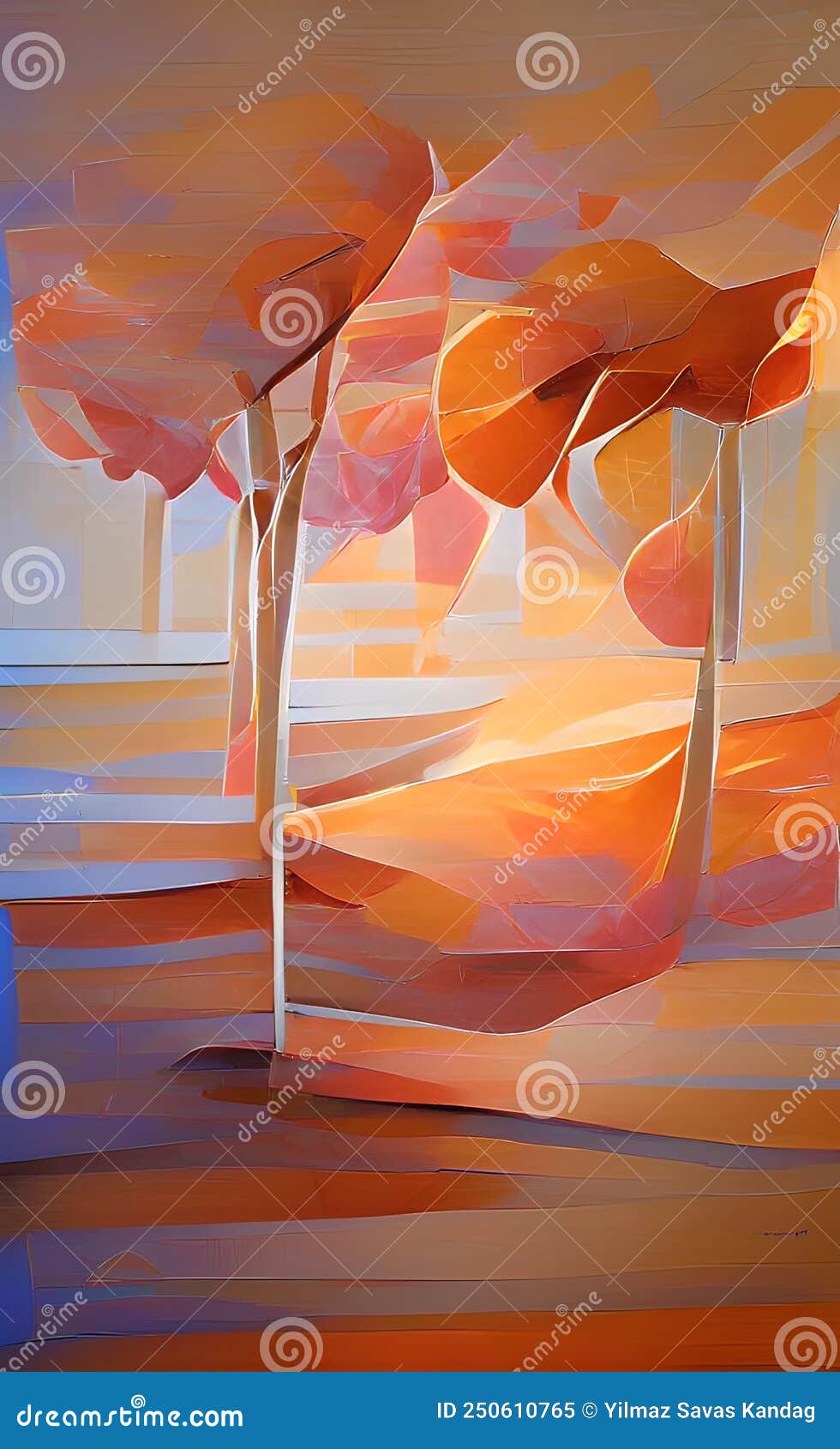The Warmth and Power of Orange Color Stock Illustration - Illustration ...