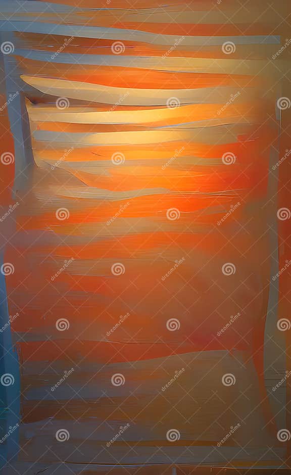 The Warmth and Power of Orange Color Stock Illustration - Illustration ...