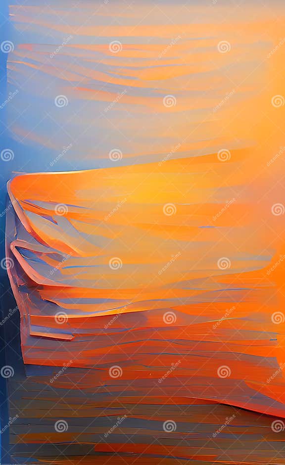 The Warmth and Power of Orange Color Stock Illustration - Illustration ...