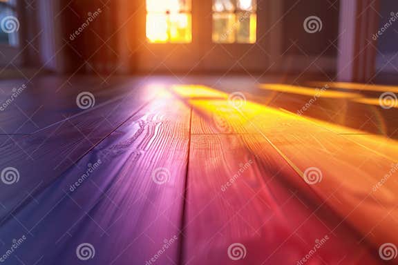 Warmth Scale Visualization Sunlight through Window on Wooden Floor ...