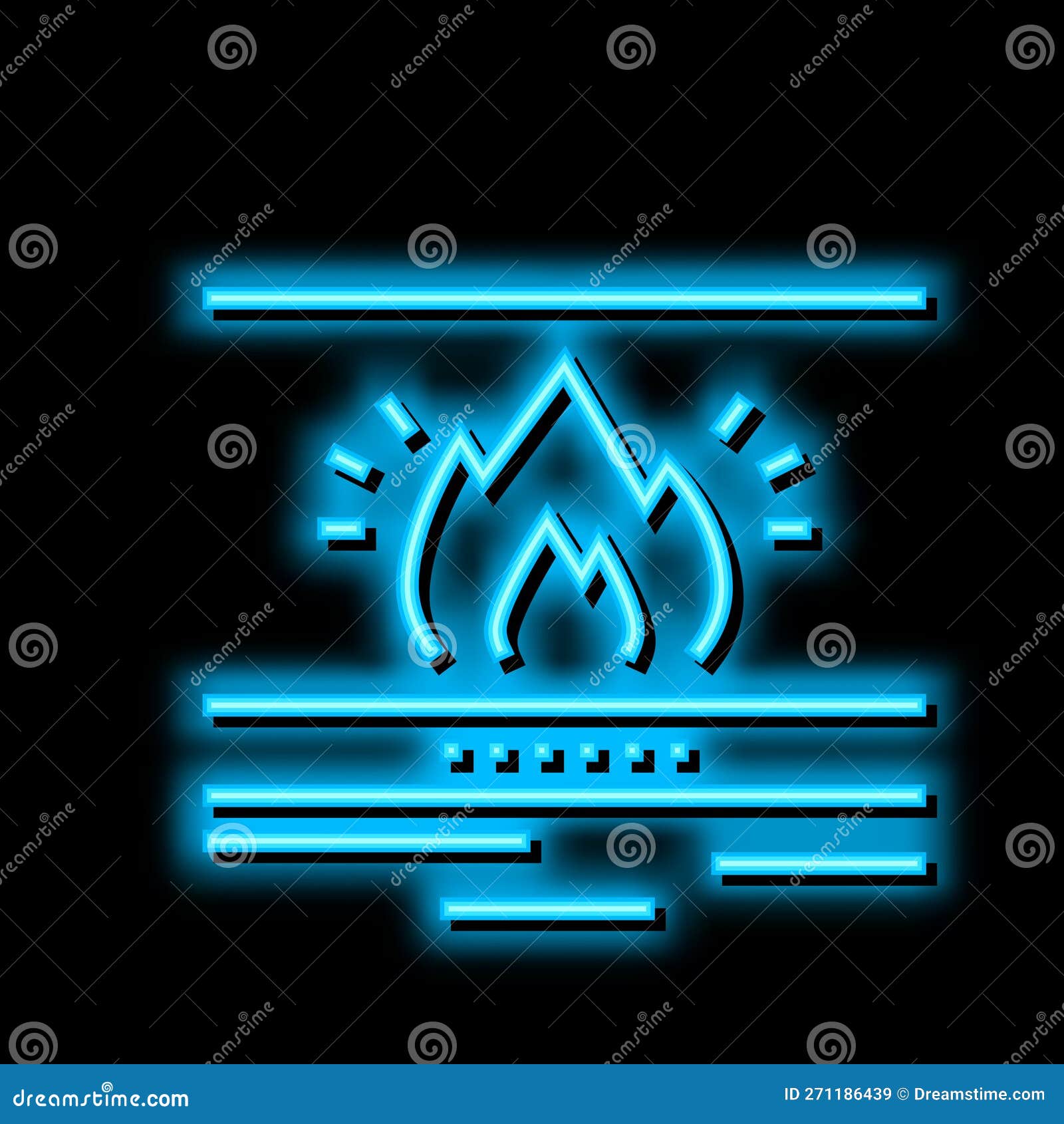 Warmth Skin Neon Glow Icon Illustration Stock Vector - Illustration of ...