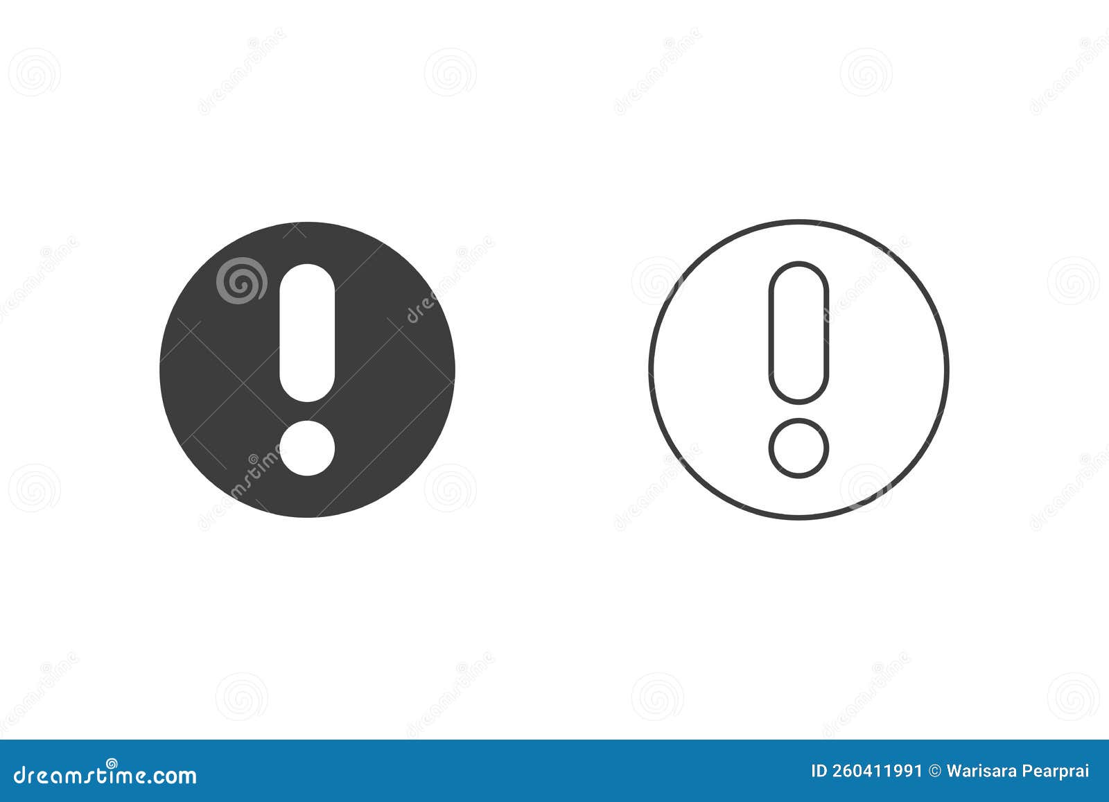 Warn Icons Flat Design or Warn Icons. 2 Style of Warn Icons Stock ...