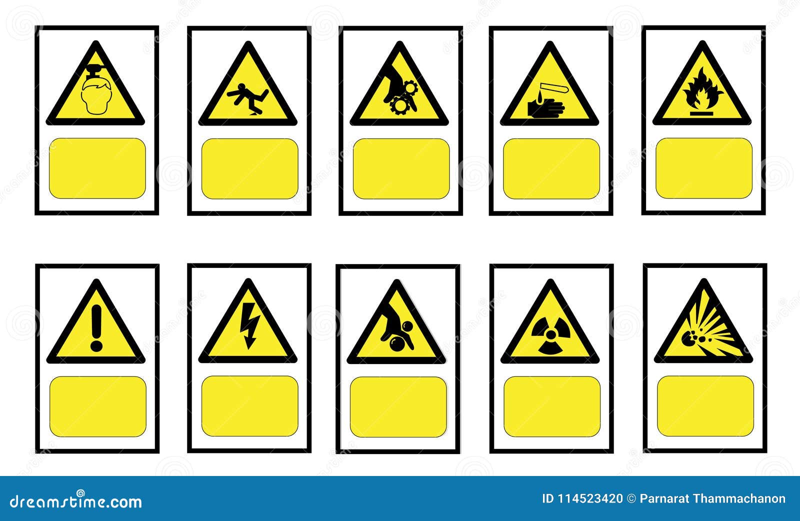 Warnendes Aufmerksamkeitszeichen Der Gefahr Vector Abbildung, EPS10 ...