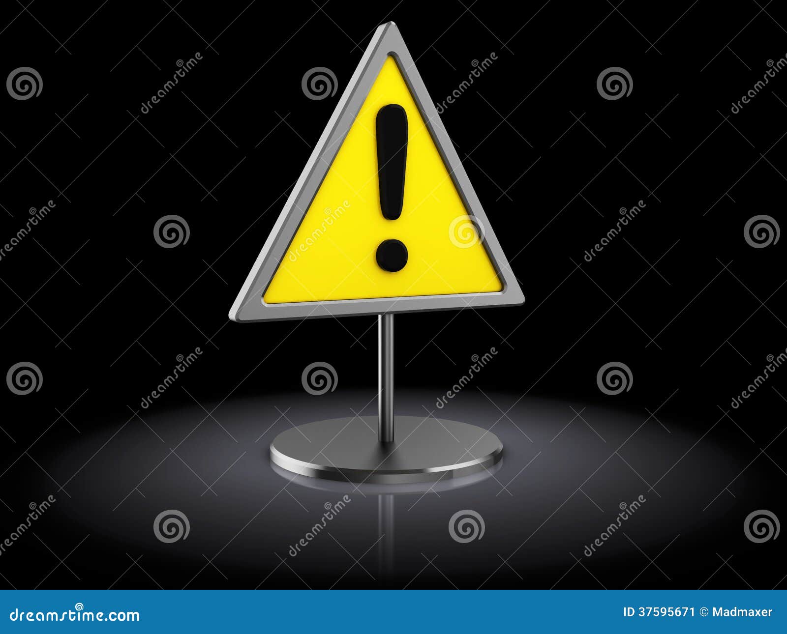 Warning stock illustration. Illustration of caution, industry - 37595671