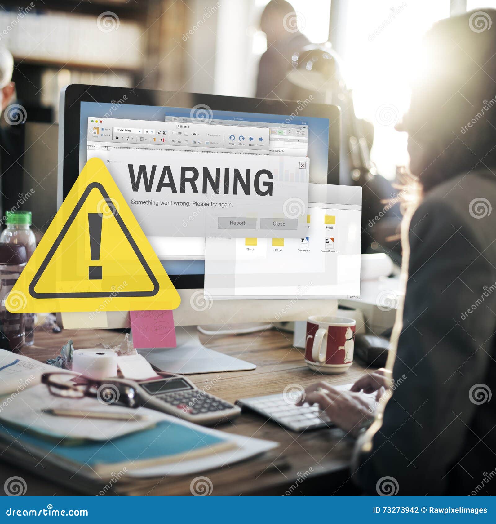Warning Accident Caution Dangerous Help Concept Stock Photo - Image of ...