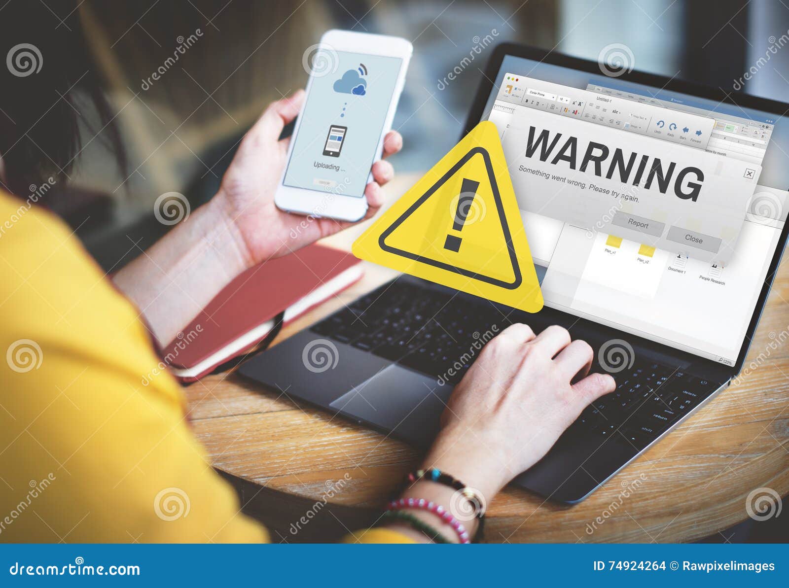 Warning Accident Caution Dangerous Help Concept Stock Photo - Image of ...
