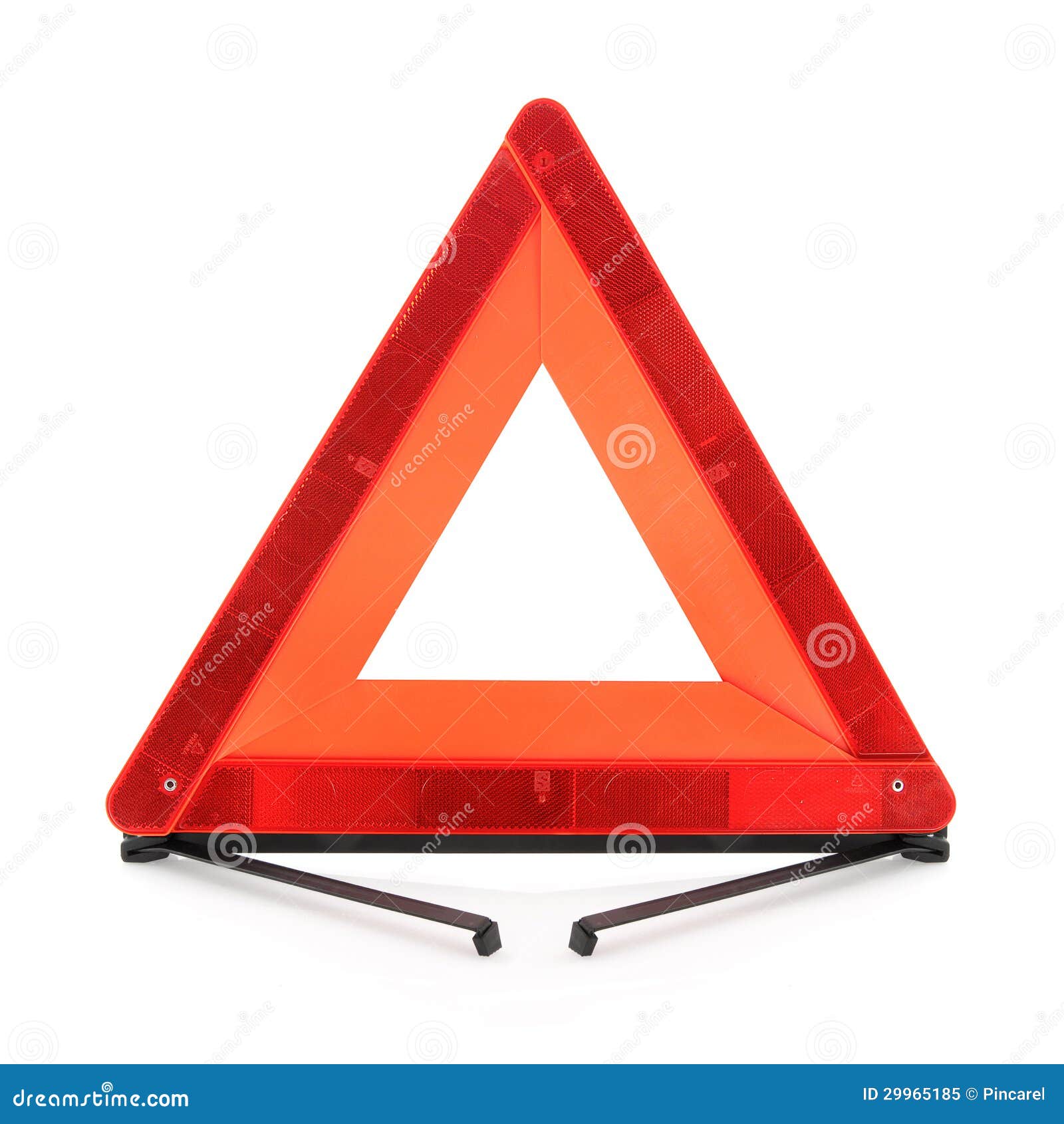 Red warning triangle stock image. Image of pass, motor - 29965185