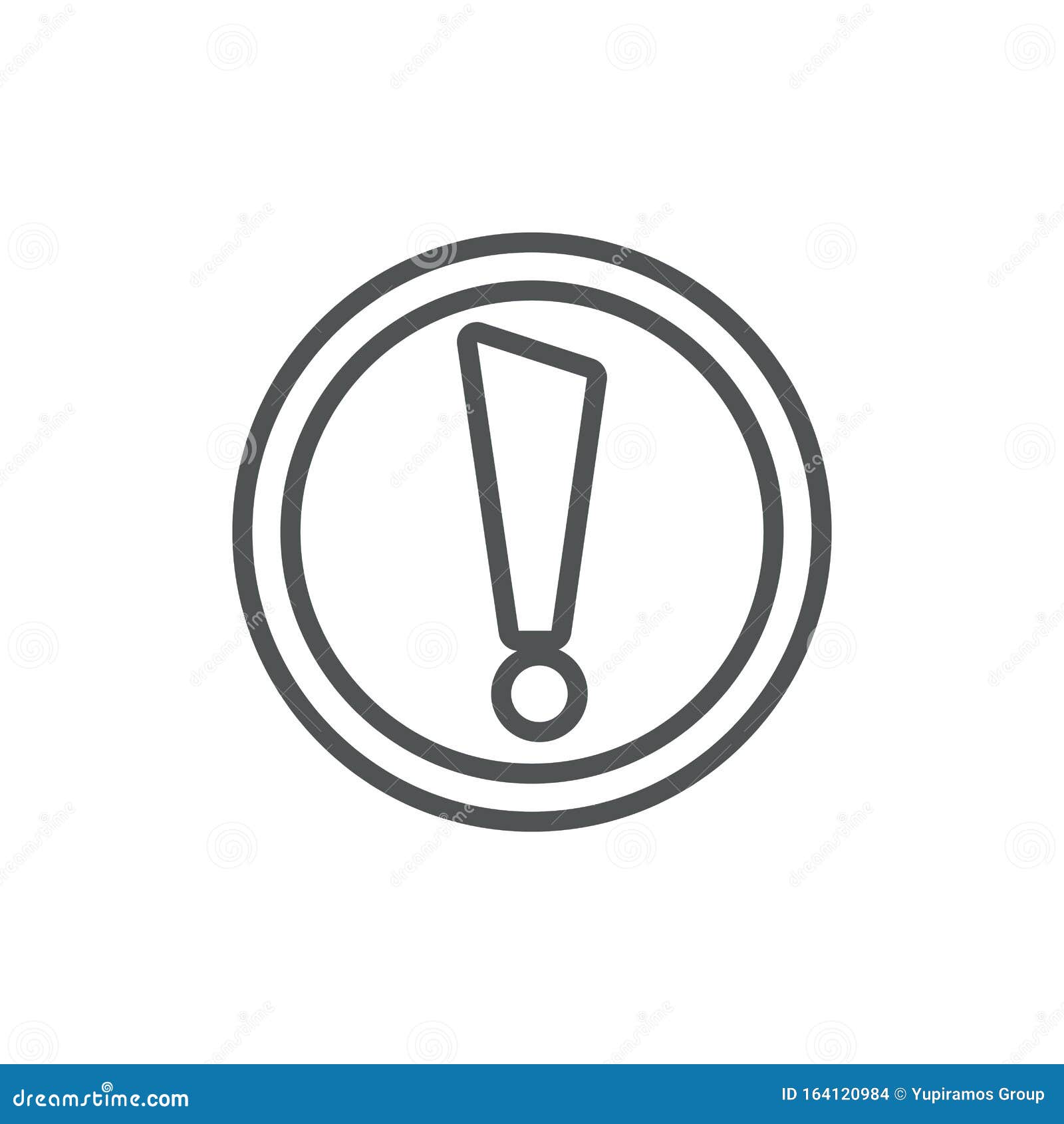 Warning Alert Sign Industrial Safety Line Stock Vector - Illustration ...