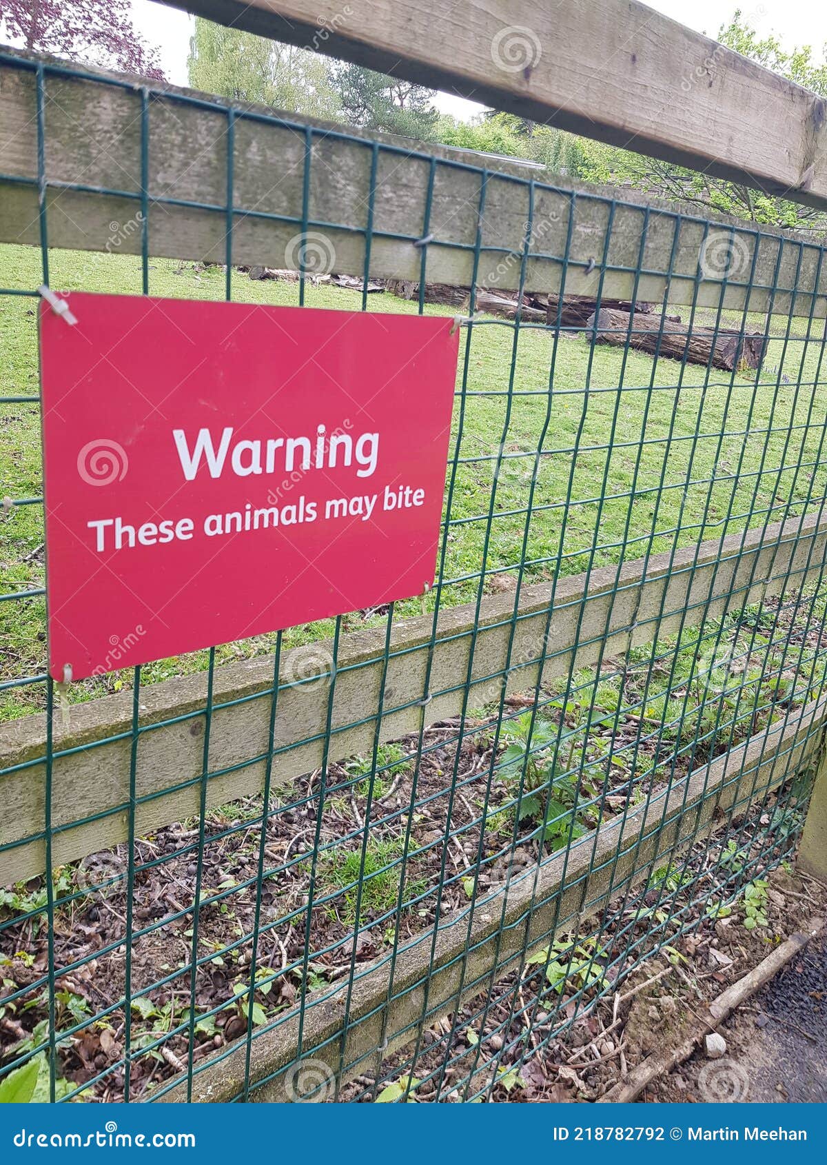 Warning these Animals May Bite Sign. Stock Photo - Image of warning ...