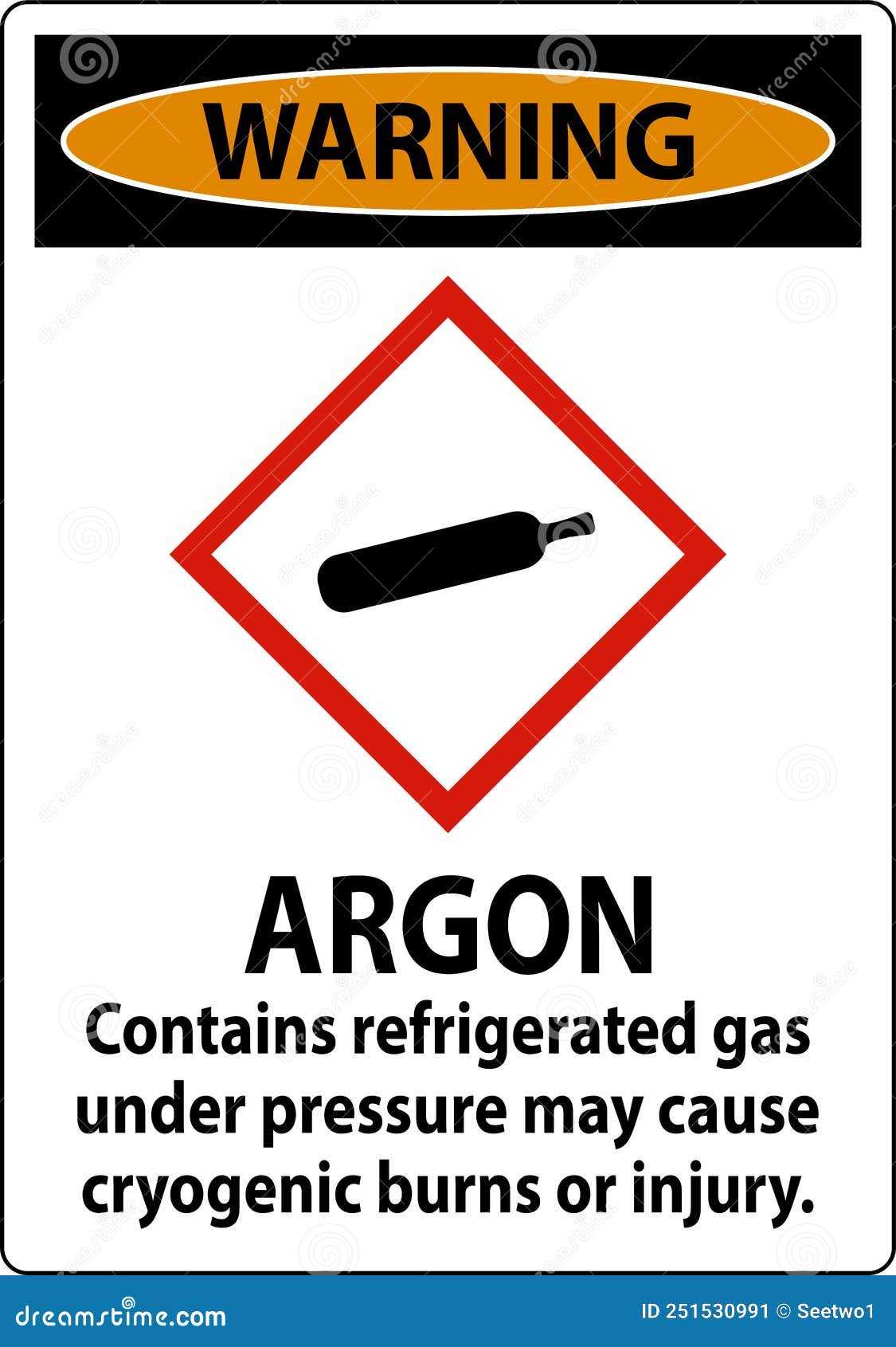 Warning Nitrogen Symbol Sign,Vector Illustration, Isolate On White ...