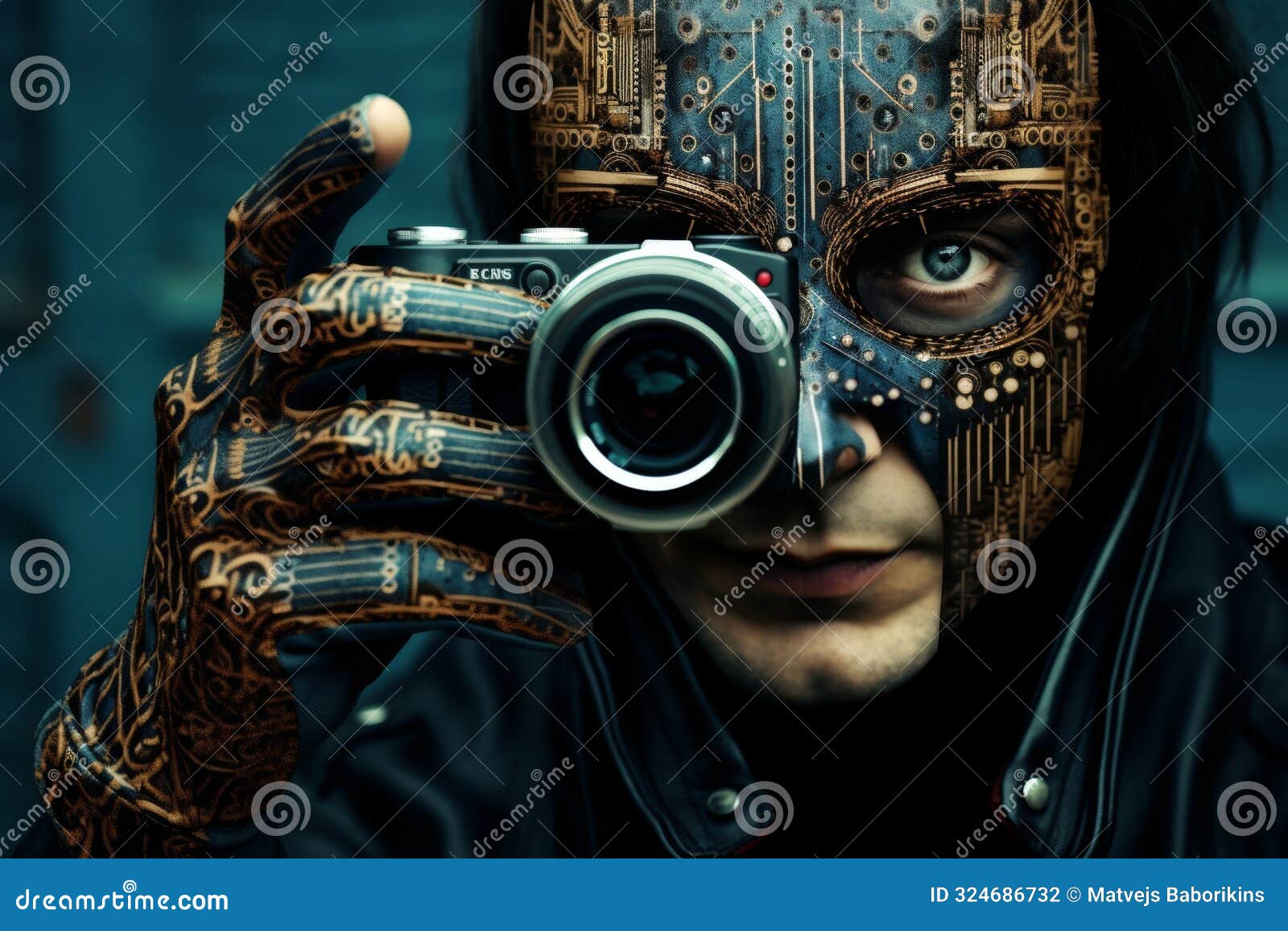 Warning About AI Artificial Intelligence - Lettering In Cutout On ...