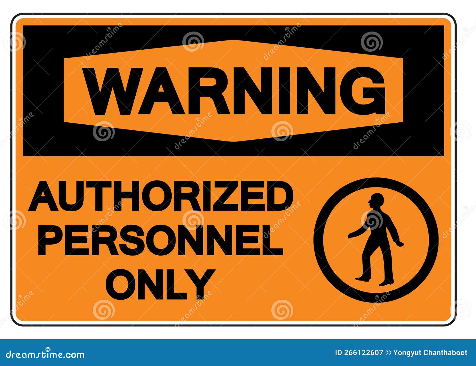 Warning Authorized Personnel Only Symbol Sign ,Vector Illustration ...