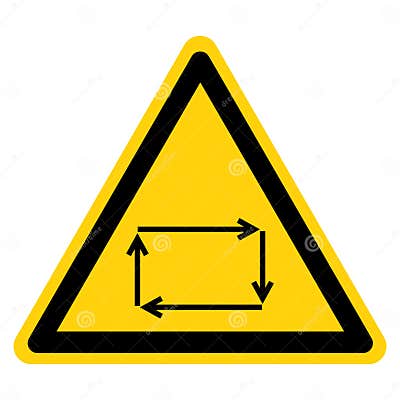 Warning Automatic Cycle Symbol Sign, Vector Illustration, Isolate on ...