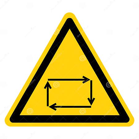 Warning Automatic Cycle Symbol Sign, Vector Illustration, Isolate on ...