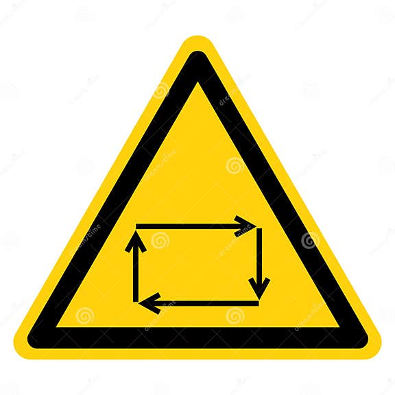 Warning Automatic Cycle Symbol Sign, Vector Illustration, Isolate on ...