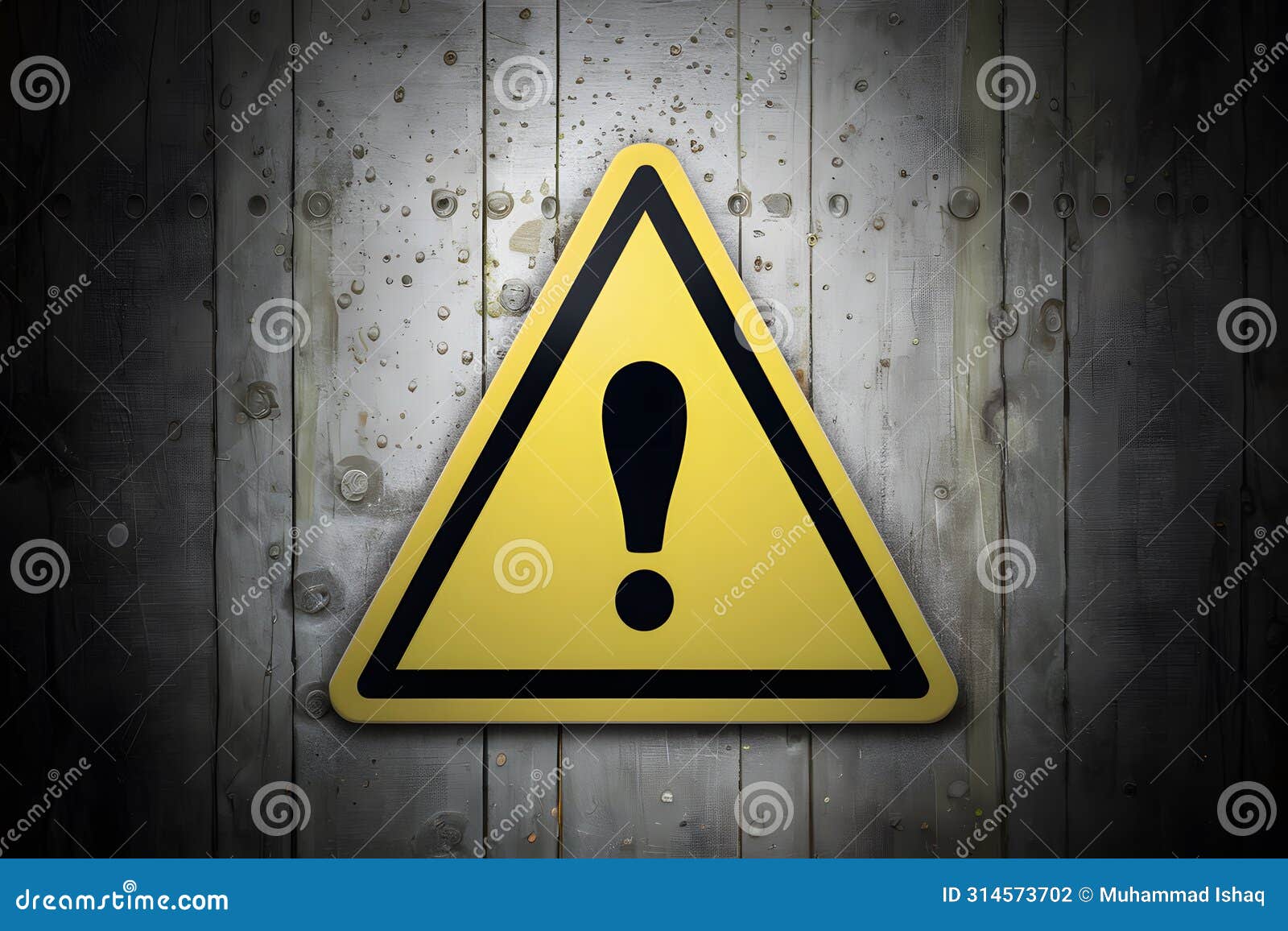 Warning Background with Metal Texture, Black Yellow Caution Sign Vector ...