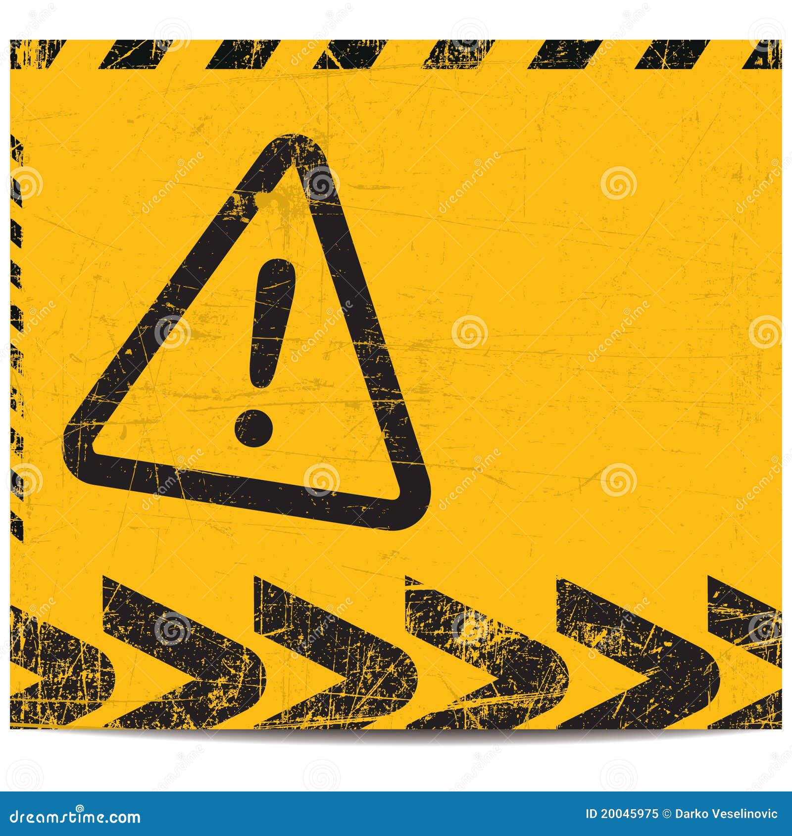 Warning Banner Cartoon Vector | CartoonDealer.com #20045975