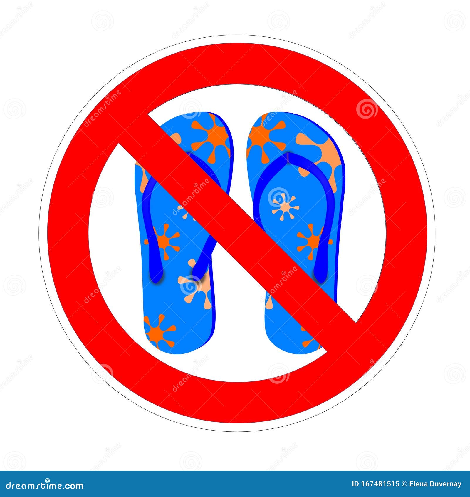 Warning Banner No Open Footwear, Not Allowed Flip Flops Symbol, Ban ... Warning Banner No Open Footwear, Not Allowed Flip Flops Symbol, Ban ...