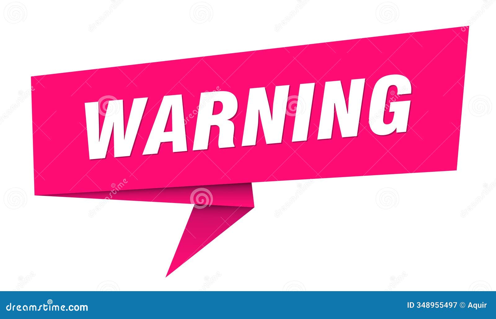 Warning Banner. Warning Speech Bubble, Label, Sticker, Sign Template ...