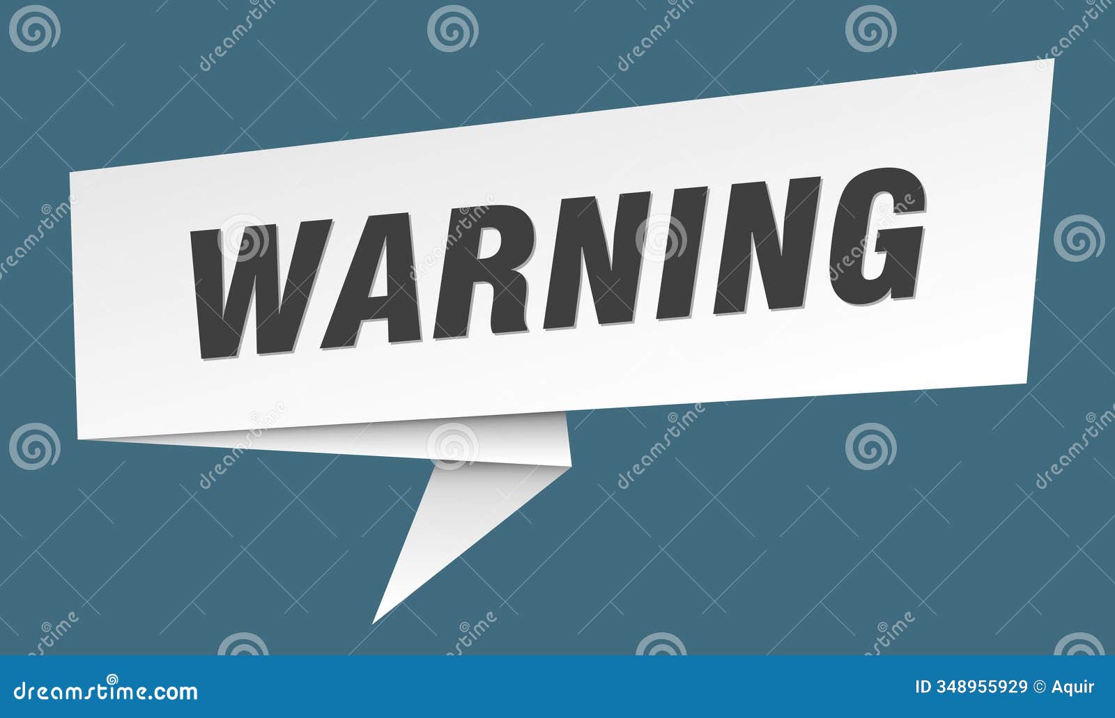 Warning Banner. Warning Speech Bubble, Label, Sticker, Sign Template ...