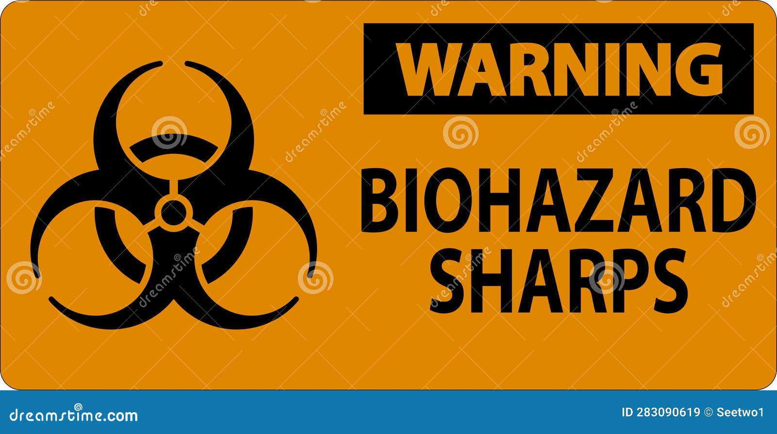 Warning Sharps Disposal Symbol Sign, Vector Illustration, Isolated On ...