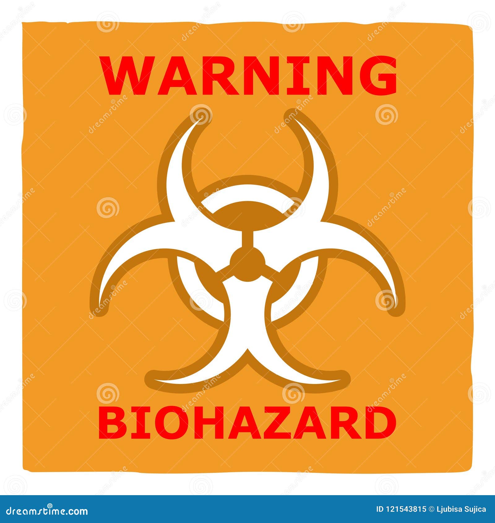 Warning Biohazard Label, Biohazard Sharps Vector Illustration ...