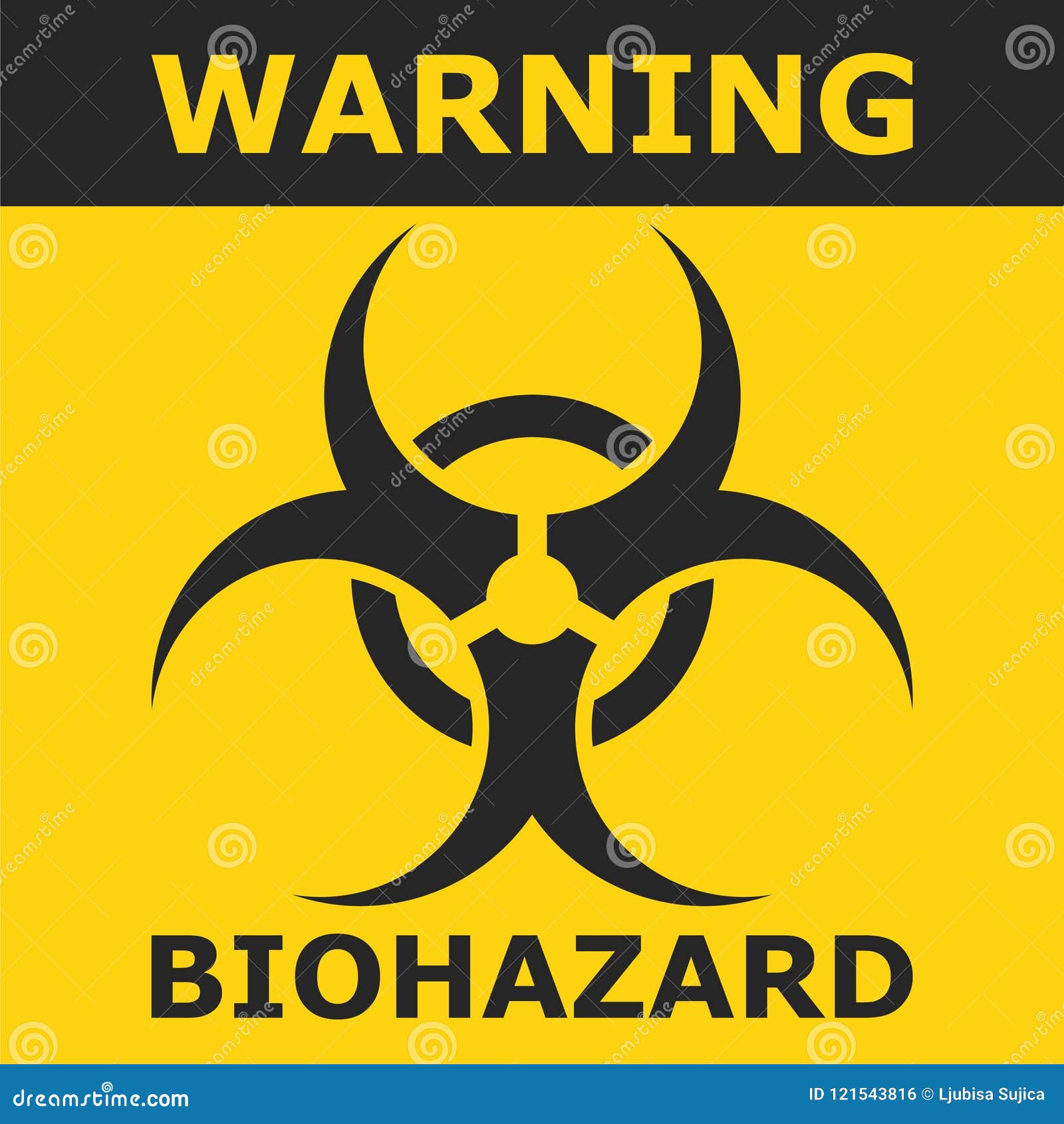 Warning Biohazard, Poster Design Stock Vector - Illustration of ...
