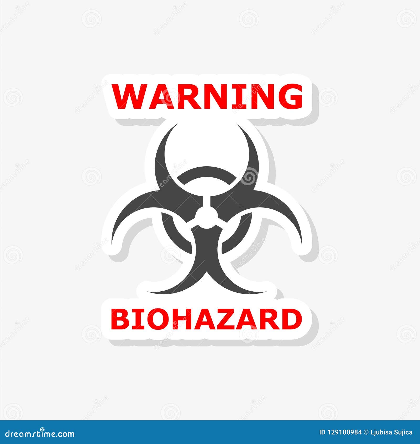 Warning Biohazard Label, Biohazard Sharps Vector Illustration ...