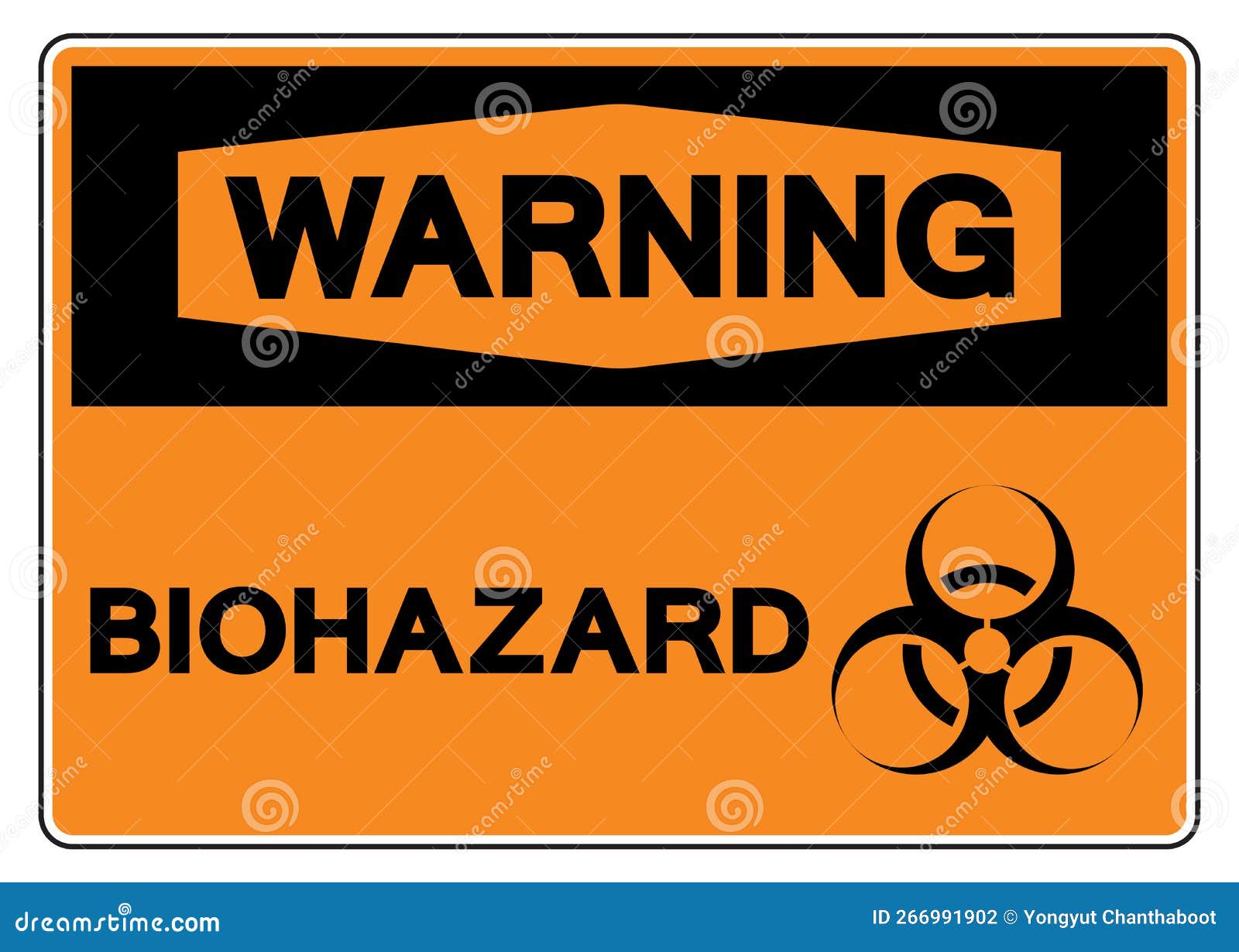 Warning BioHazard Symbol Sign, Vector Illustration, Isolate on White ...