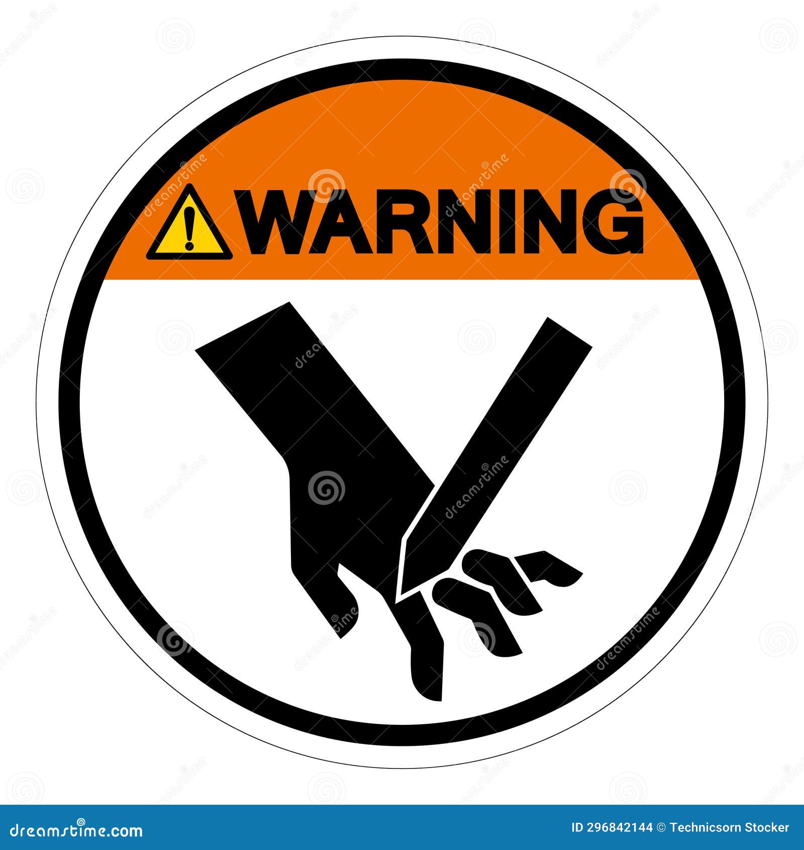 Warning Blade Hazard Symbol Sign, Vector Illustration, Isolate on White ...