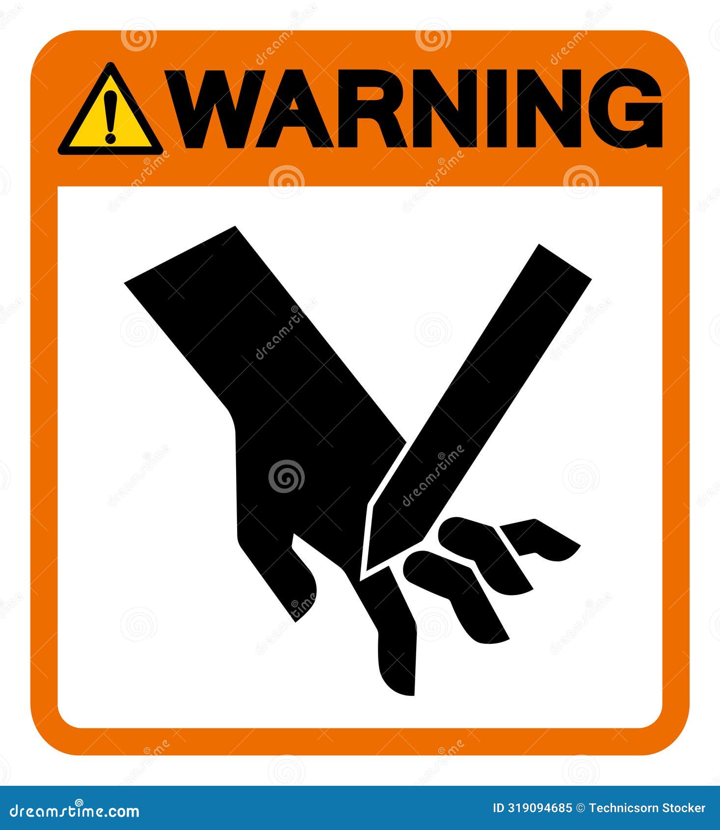 Warning Blade Hazard Symbol Sign, Vector Illustration, Isolate on White ...
