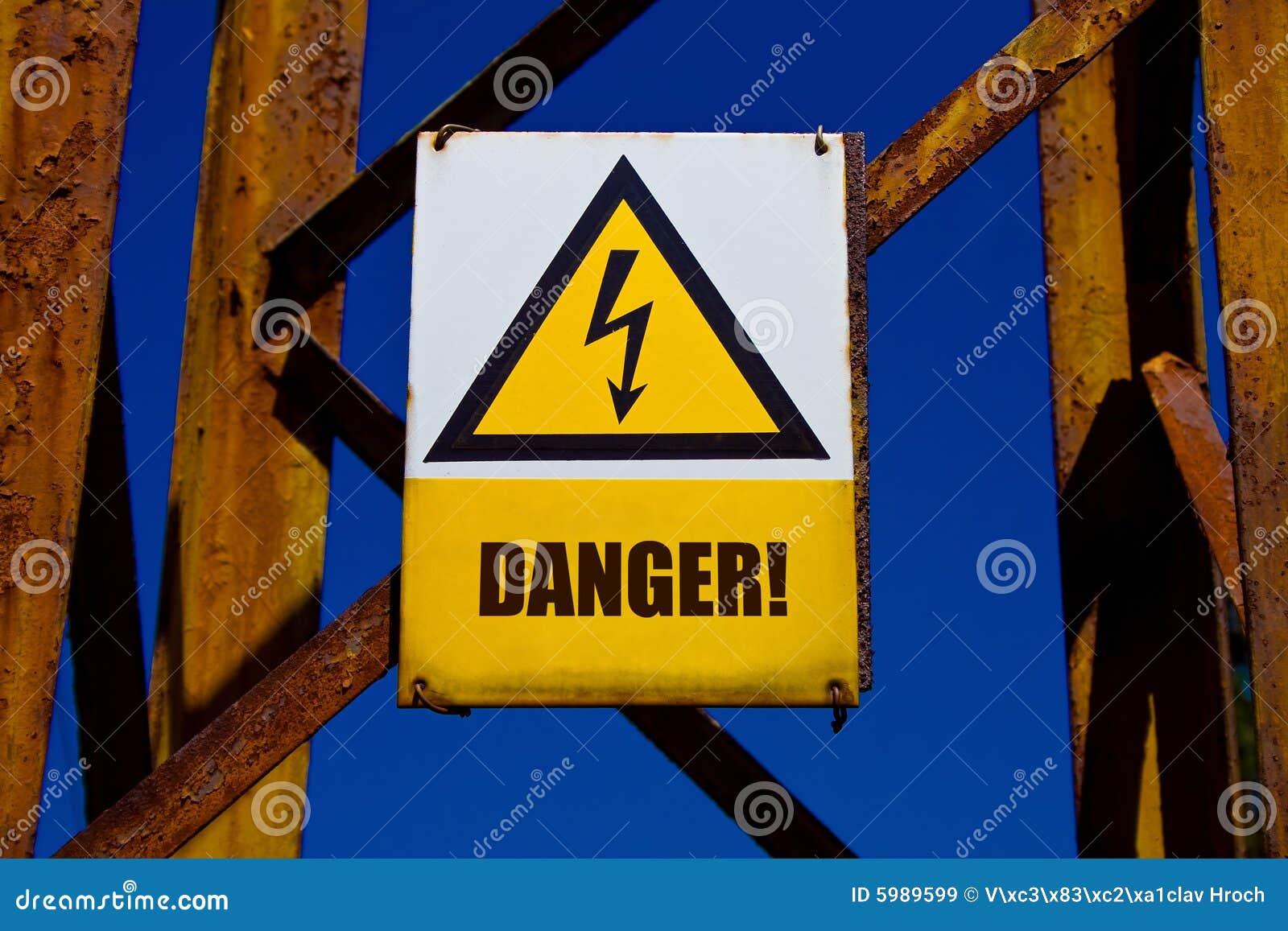 Warning board stock image. Image of flash, energetics - 5989599