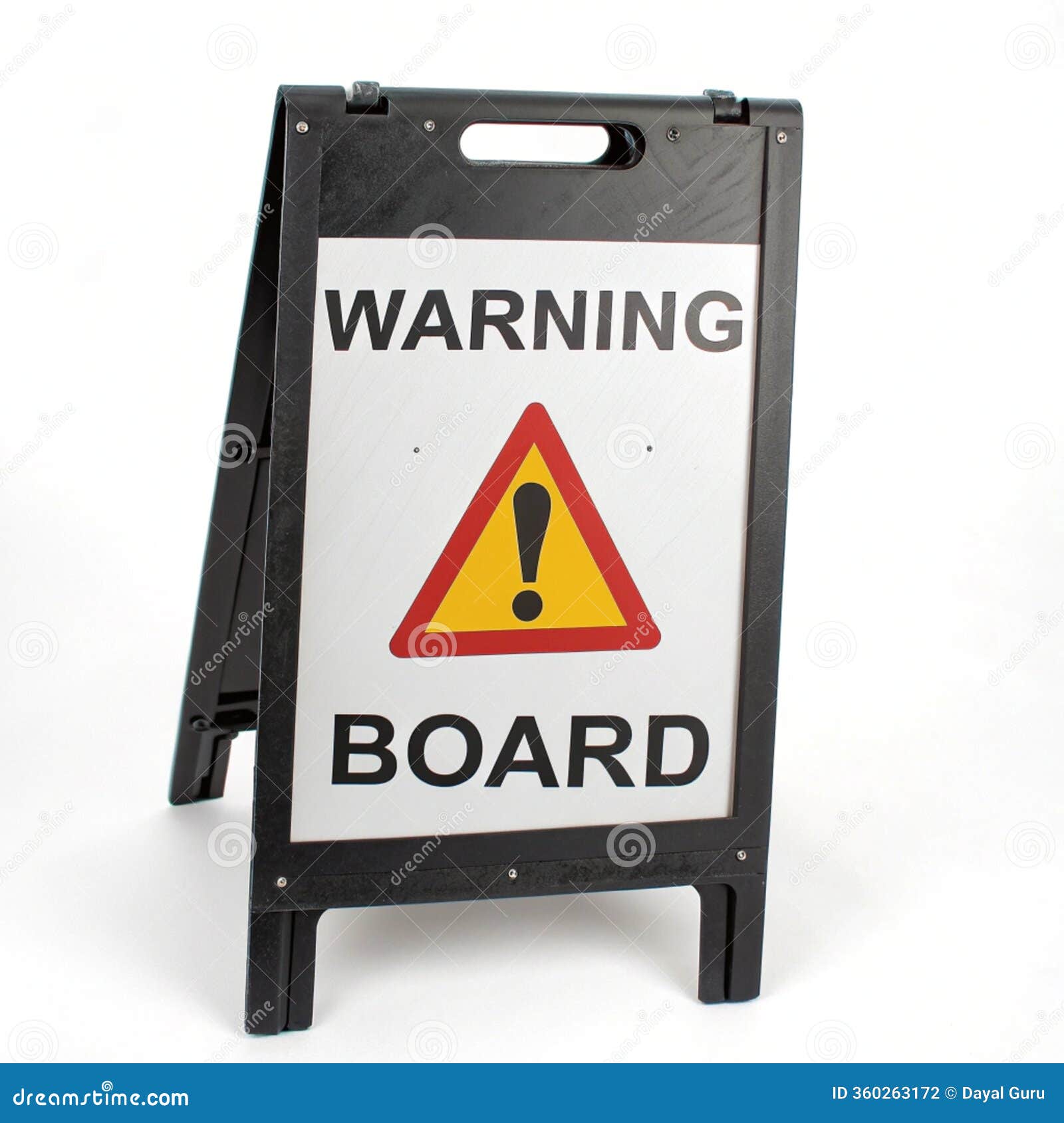 Warning Board Isolated on Transparent Background Stock Illustration ...