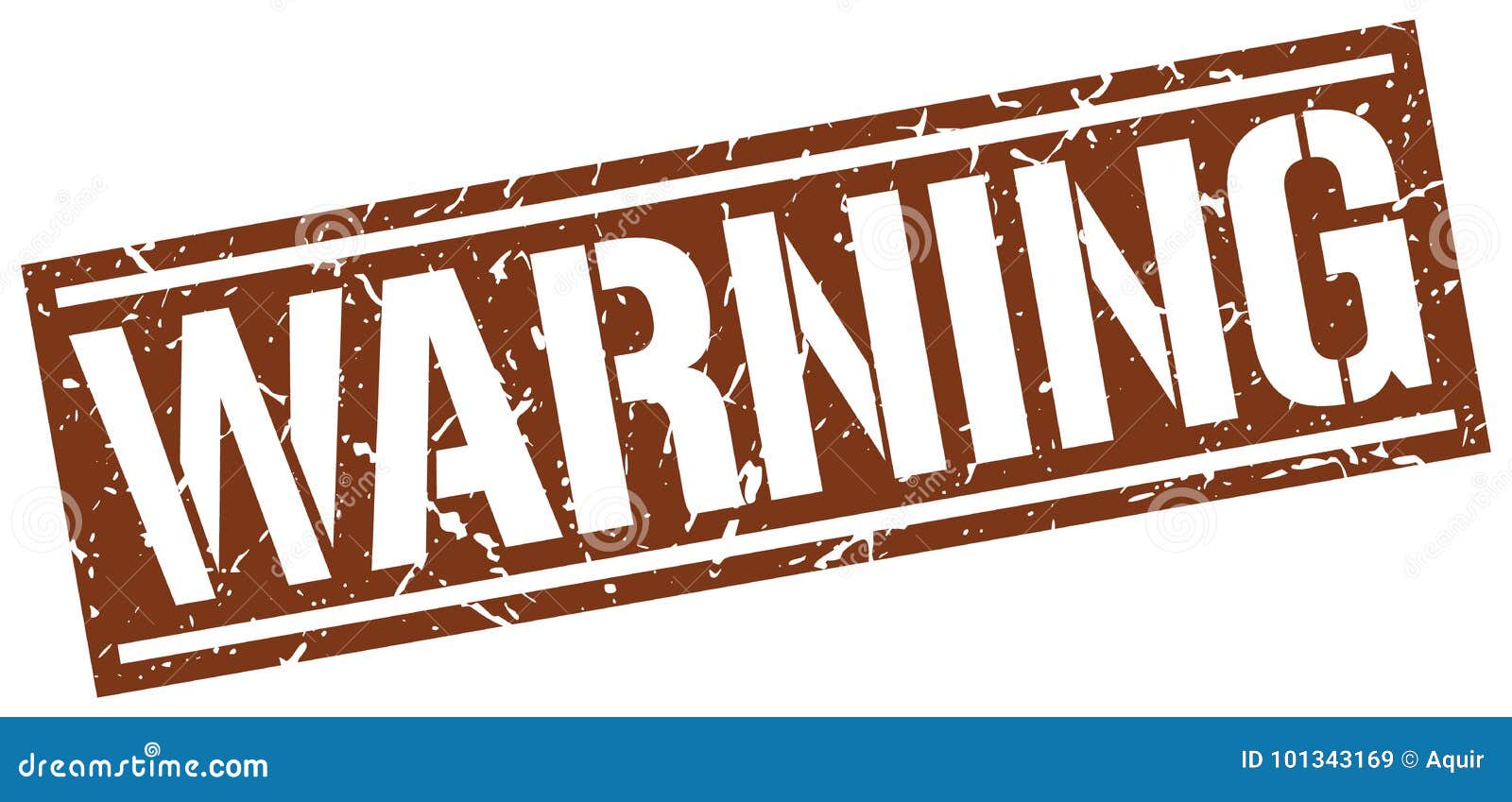 Warning Square Grunge Stamp Stock Vector - Illustration of background ...