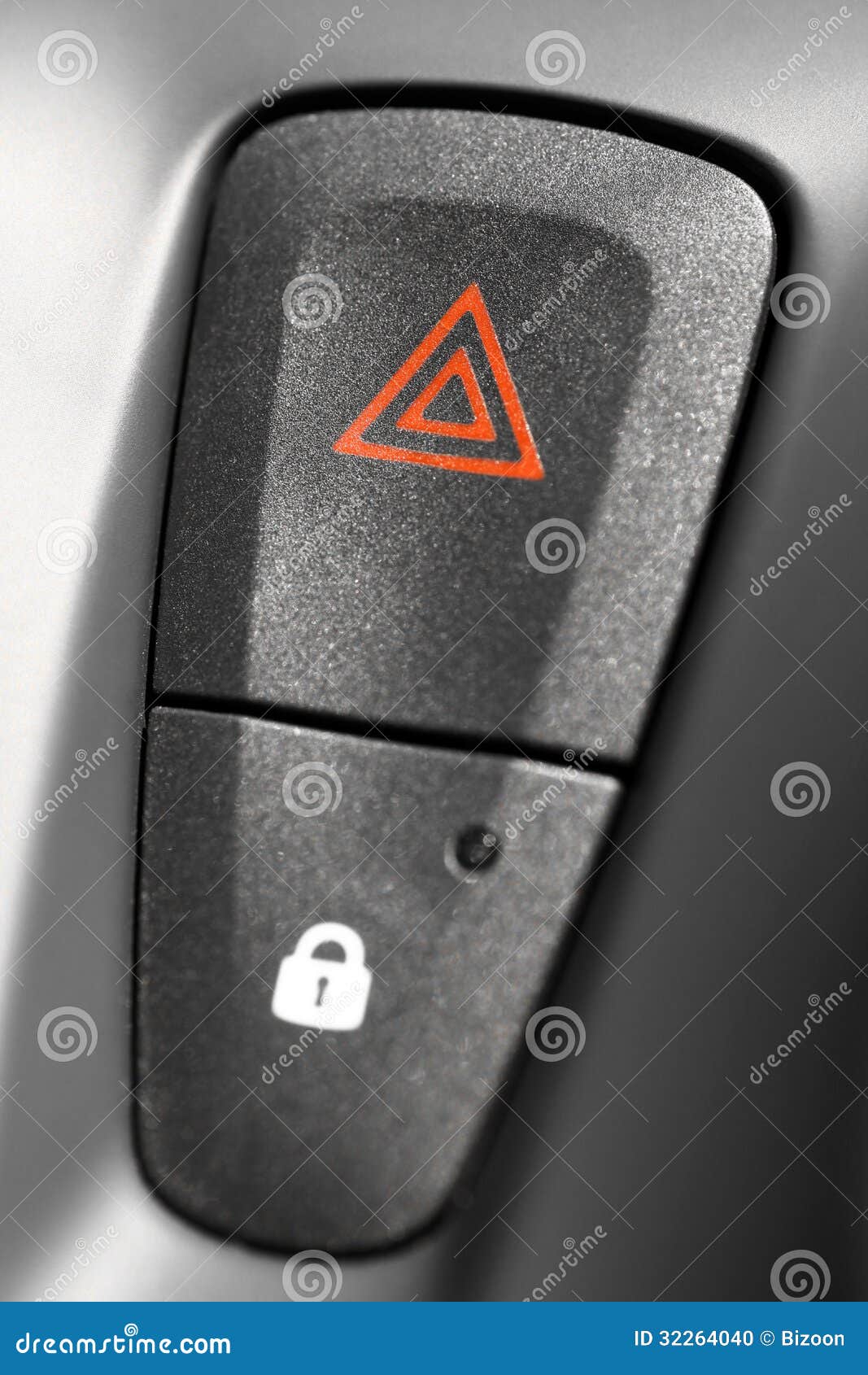 Warning button stock photo. Image of icon, auto, roadtrip - 32264040