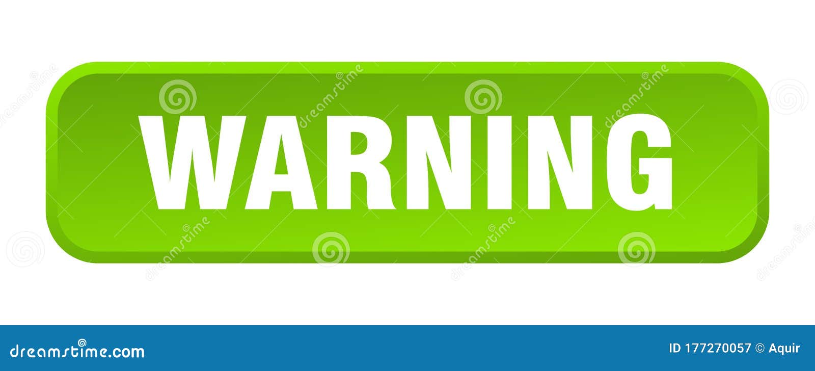 Warning Button. Warning Square 3d Push Button Stock Vector ...