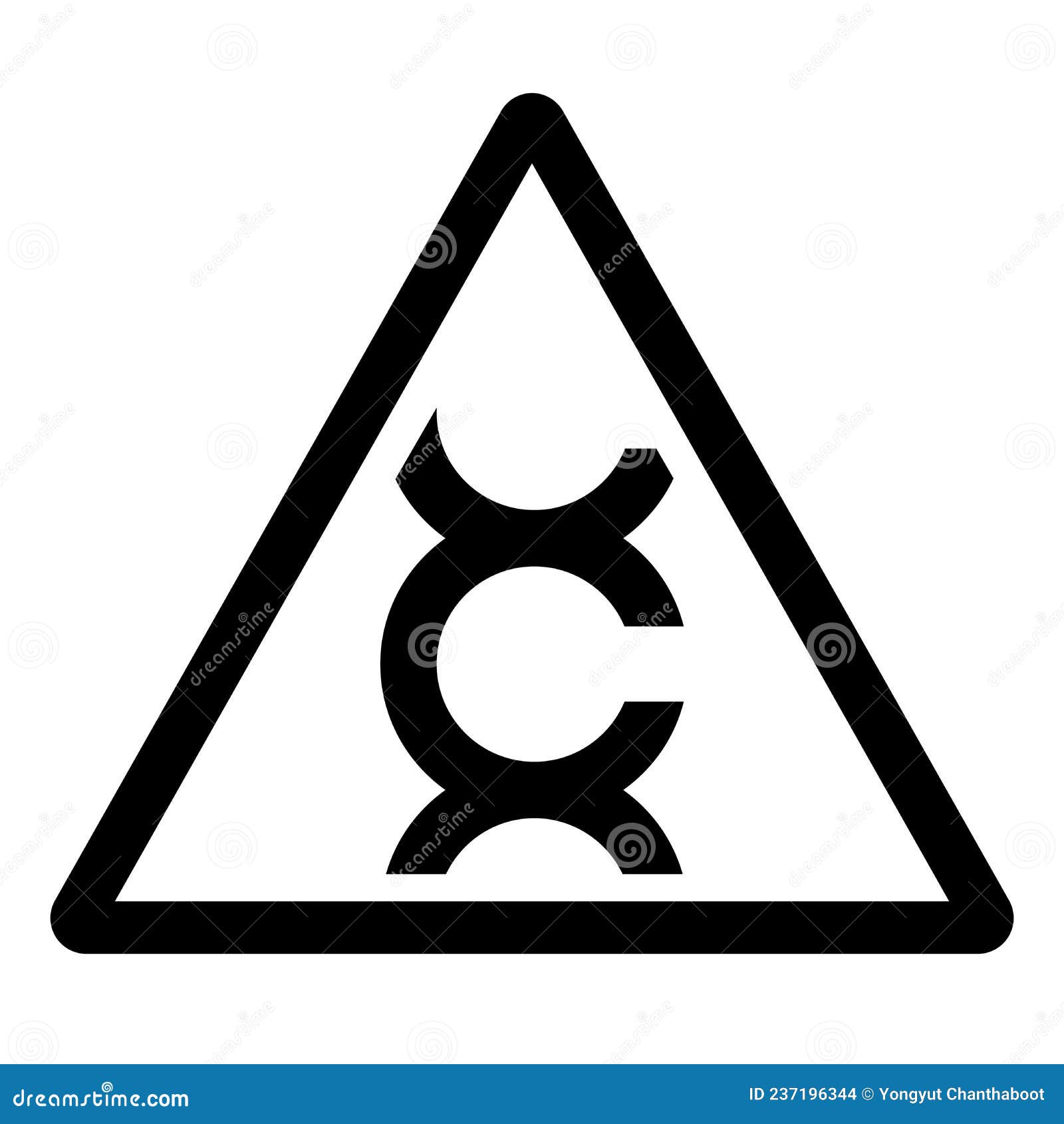 Warning Carcinogen Symbol Sign ,Vector Illustration, Isolate on White ...