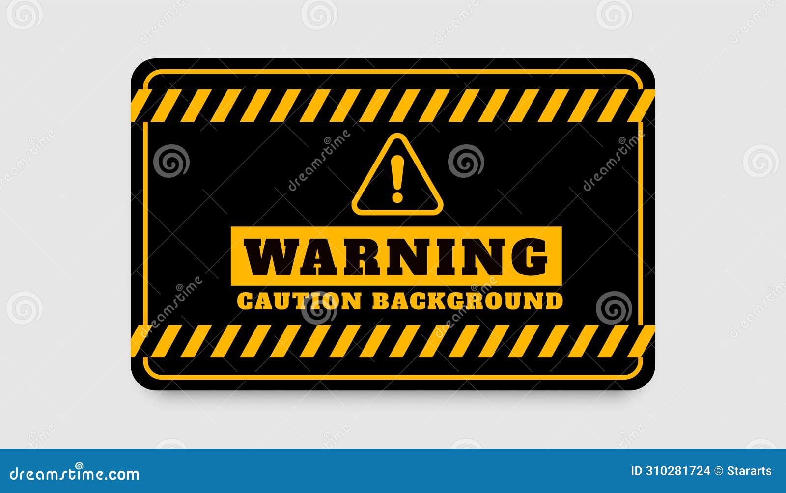Warning Caution Alert Background with Yellow Stripe Design Stock Vector ...