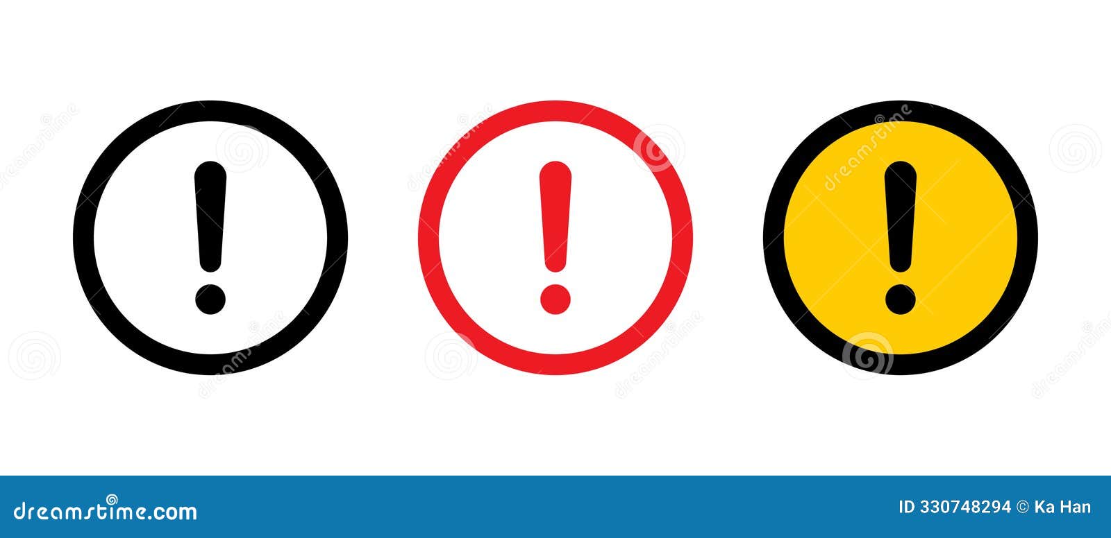 Warning, Caution Sign Icon on Circle Background. Danger Hazard Symbol ...