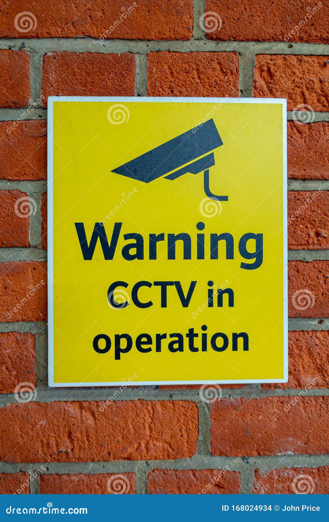 Warning CCTV in Operation Sign Stock Photo - Image of sign, icon: 168024934