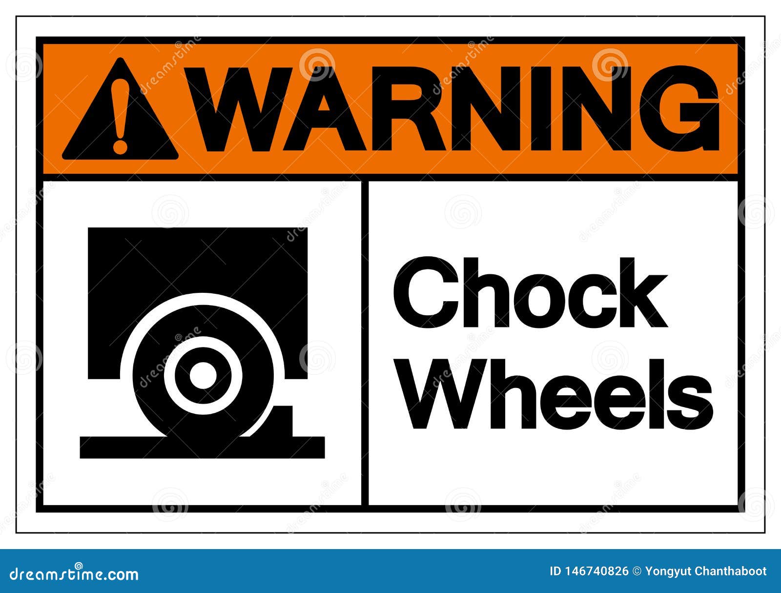Warning Chock Wheels Symbol Sign, Vector Illustration, Isolate On White ...