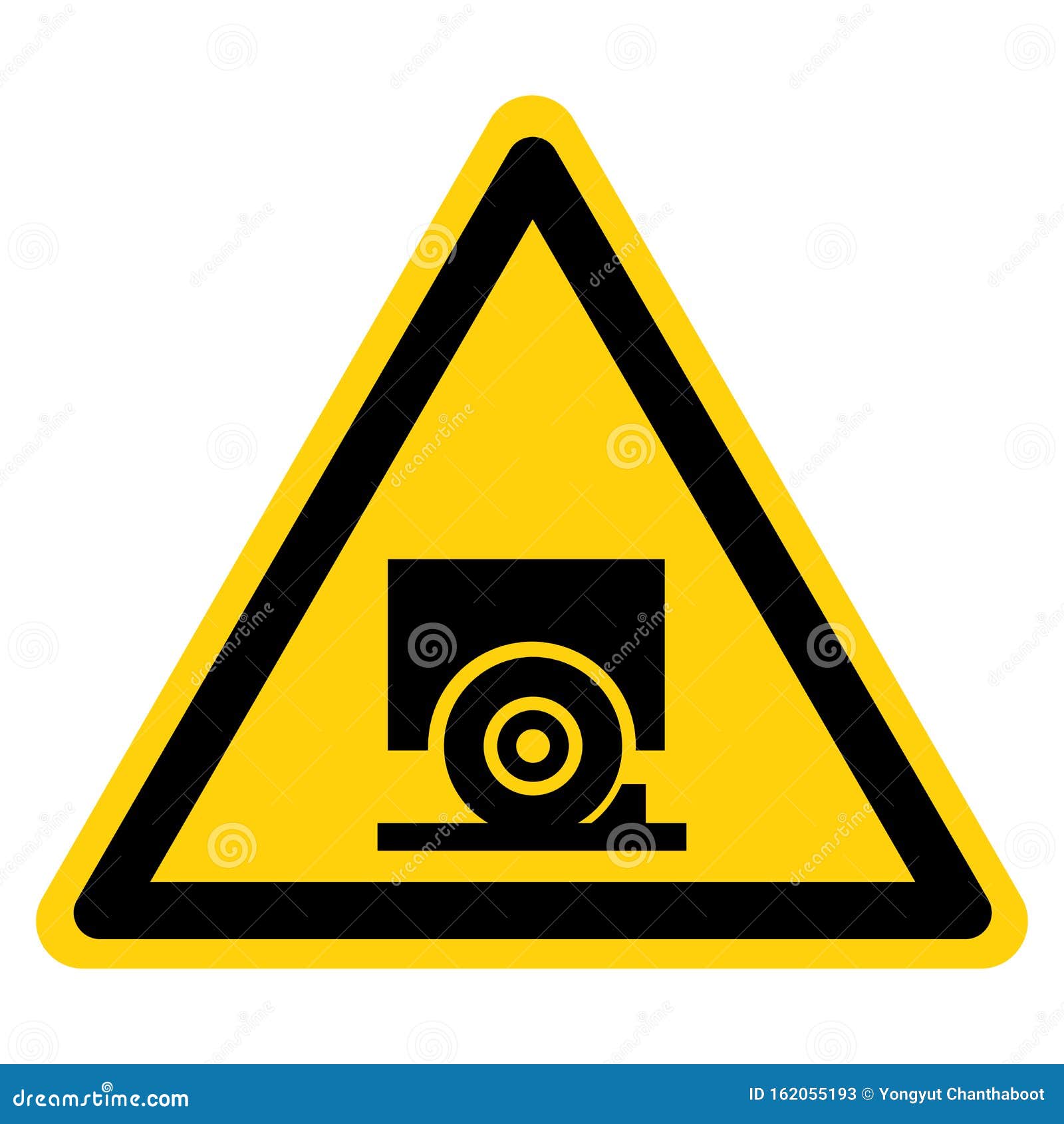 Warning Chock Wheels Symbol Sign, Vector Illustration, Isolate on White ...