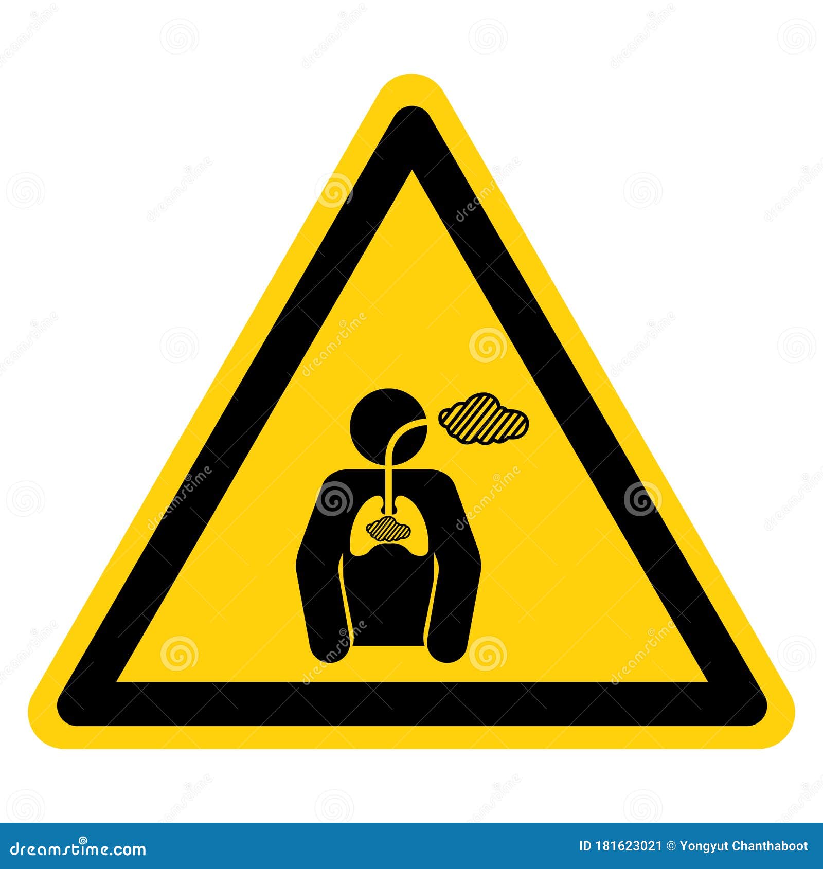 Warning Chronic Hazardous Substances Symbol Sign ,Vector Illustration ...