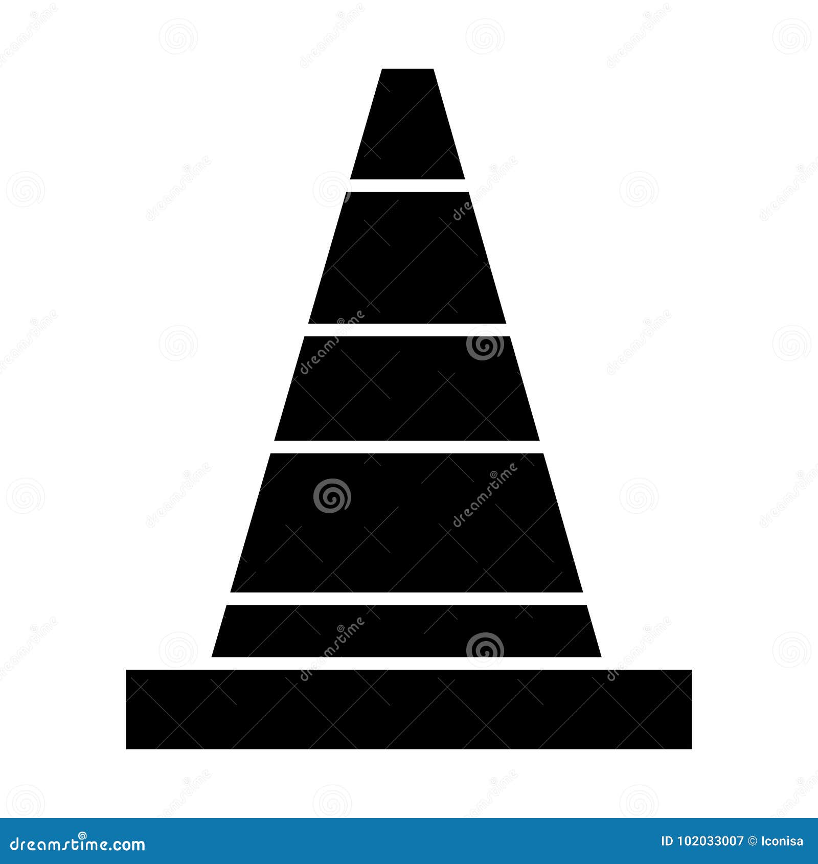 Warning Construction Icon, Vector Illustration, Black Sign on Isolated ...